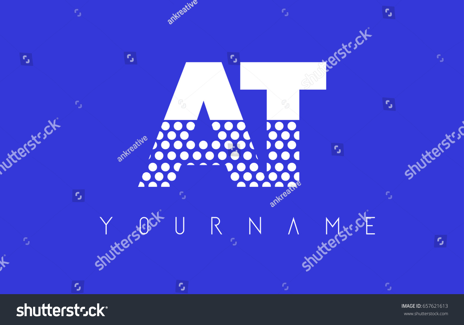T Dotted Pattern Letter Logo Design Stock Vector (Royalty Free ...