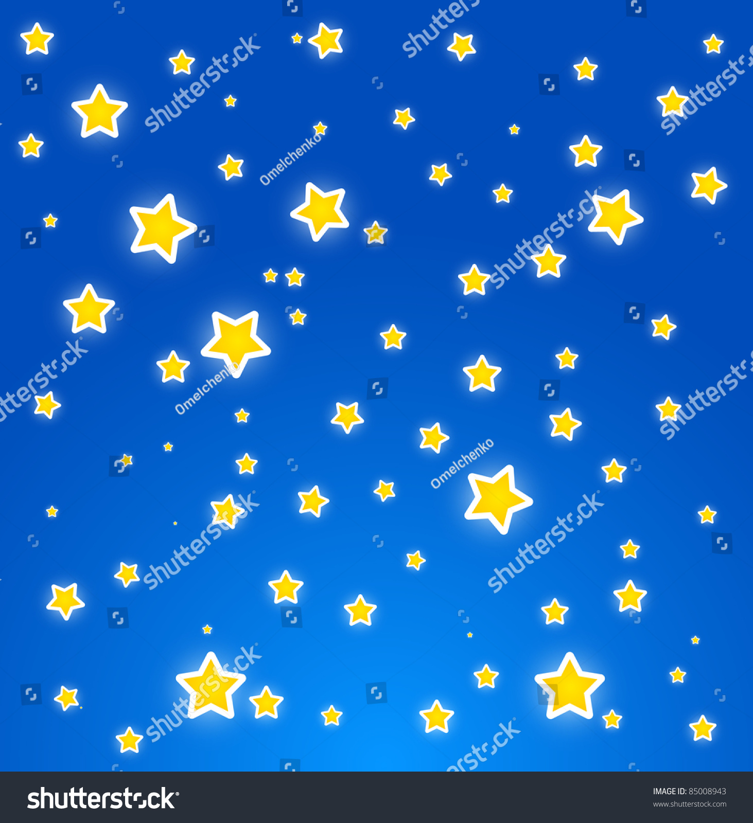 Night Sky Stars Vector: vector de stock (libre de regalías) 85008943 ...