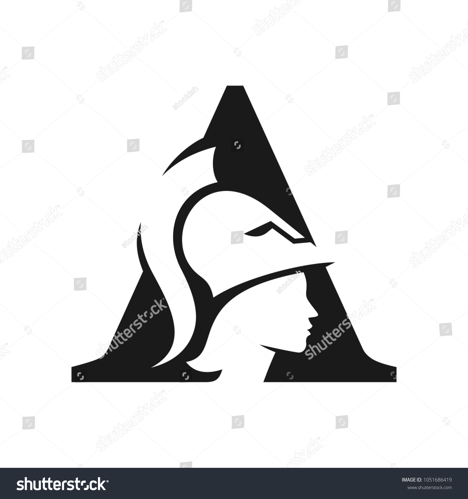 Athena Symbol Vector File Stock Vector (Royalty Free) 1051686419