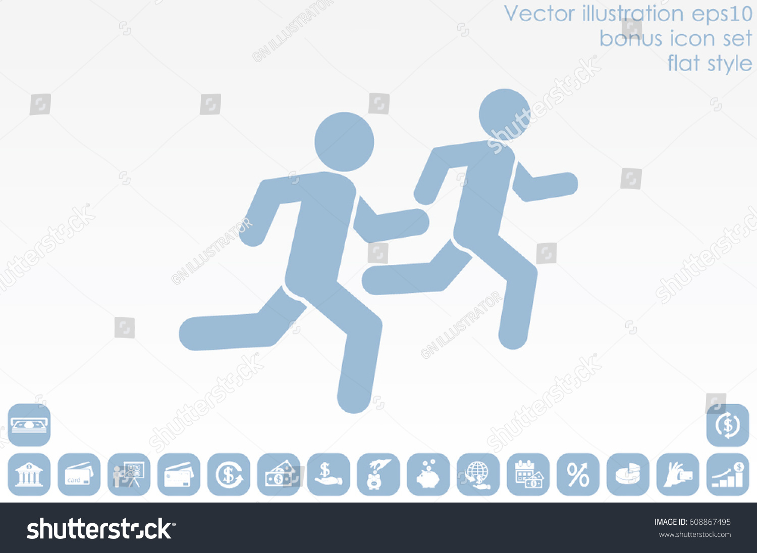 Athletes Icon Vector Illustration Eps 10 Stock Vector (Royalty Free ...