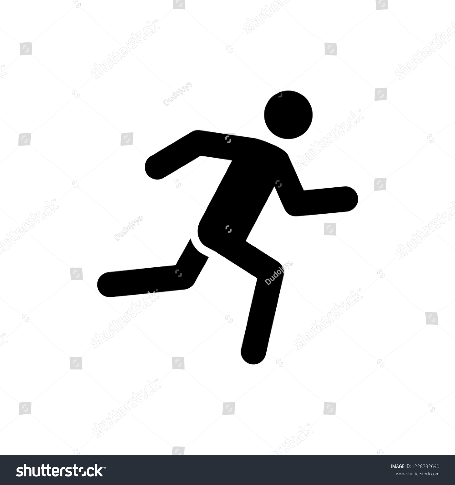 Athletics Marathon Icon Vector Stock Vector (Royalty Free) 1228732690
