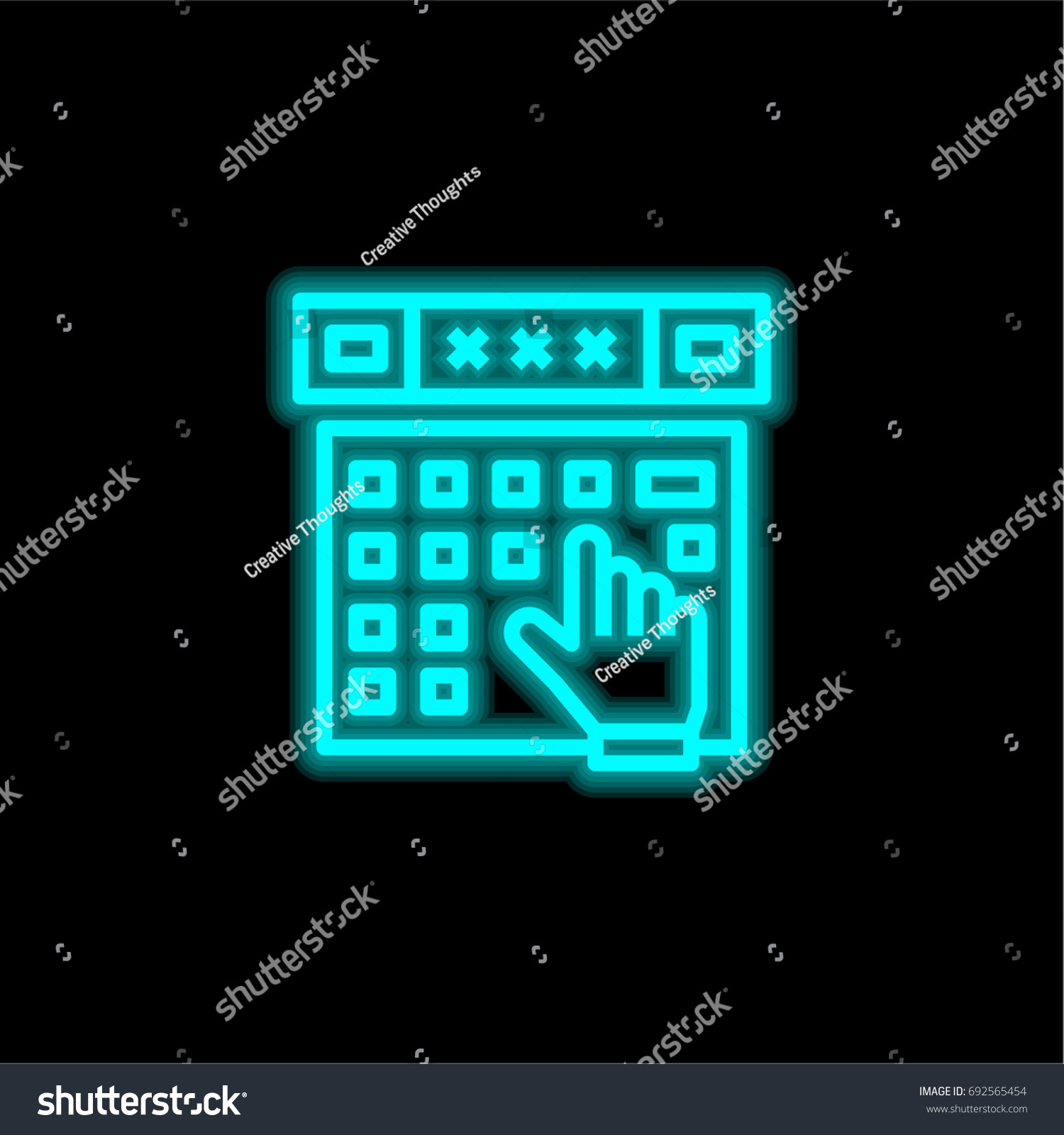 Atm Blue Glowing Neon Ui Ux Stock Vector (Royalty Free) 692565454 ... Atm Blue Glowing Neon Ui Ux Stock Vector (Royalty Free) 692565454 ...