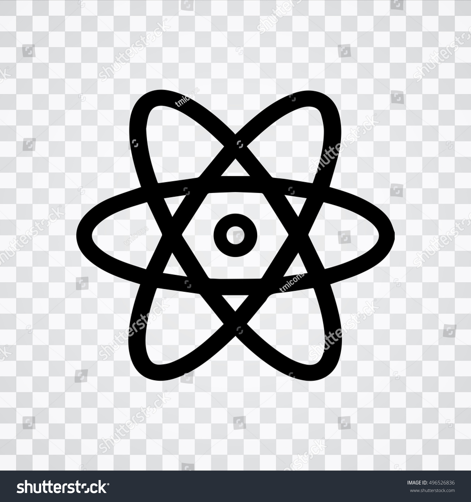Atom Icon Atom Part Symbol Button Stock Vector (Royalty Free) 496526836 ...