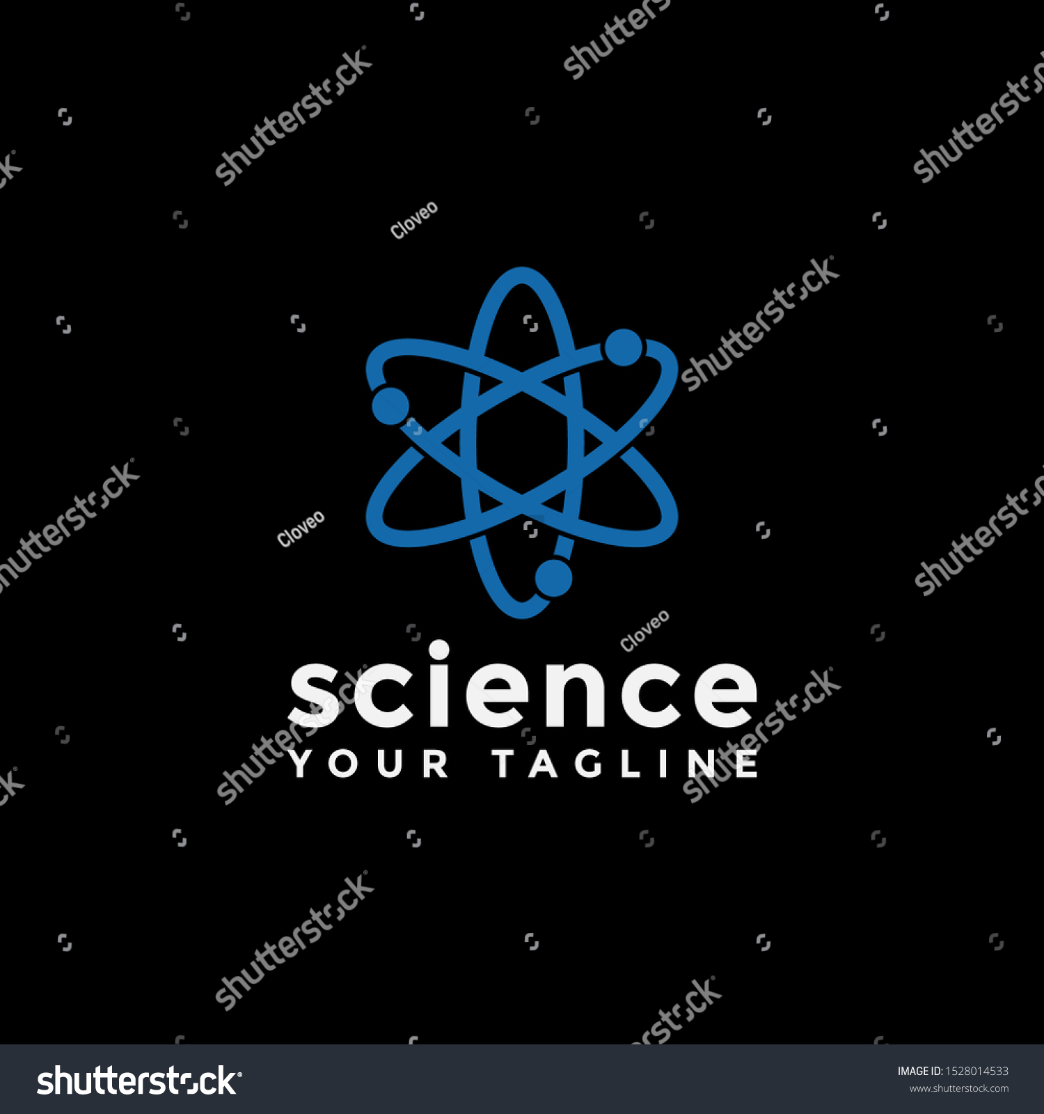 Atom Science Lab Logo Design Template Stock Vector (Royalty Free ...