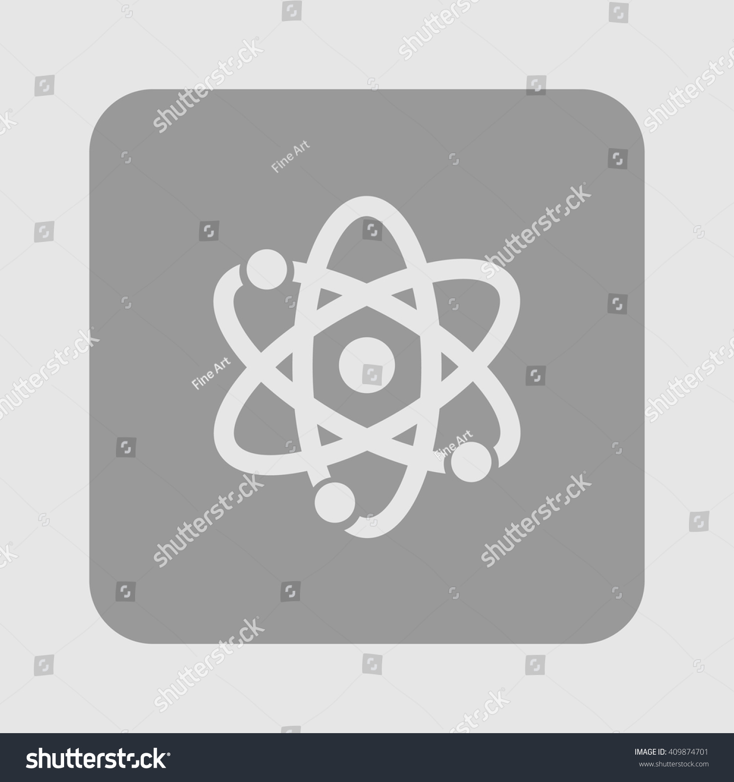 Atom Sign Simbol Atom Part Icon Stock Vector (Royalty Free) 409874701 ...