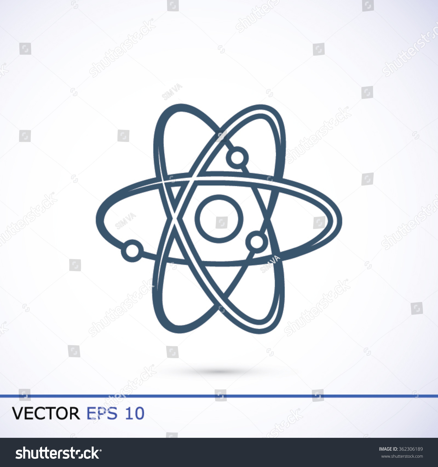 Atom Sign Vector Icon Stock Vector (Royalty Free) 362306189 | Shutterstock