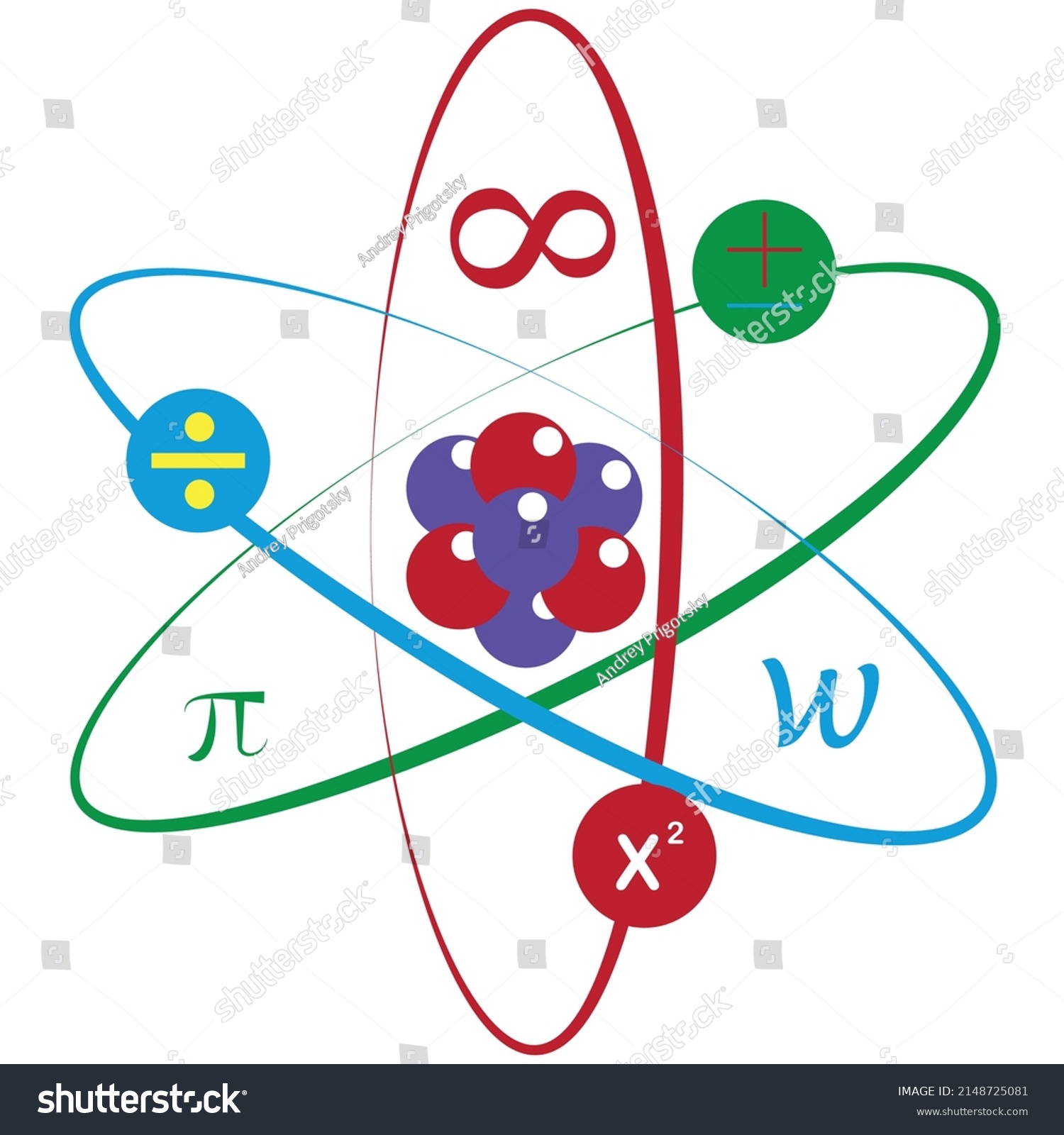 Atom Structure Illustration Drawing Children Stock Vector (Royalty Free ...