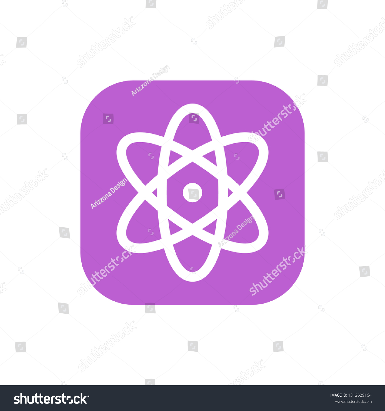 Atom Symbol Emoji Vector Stock Vector (Royalty Free) 1312629164 ...