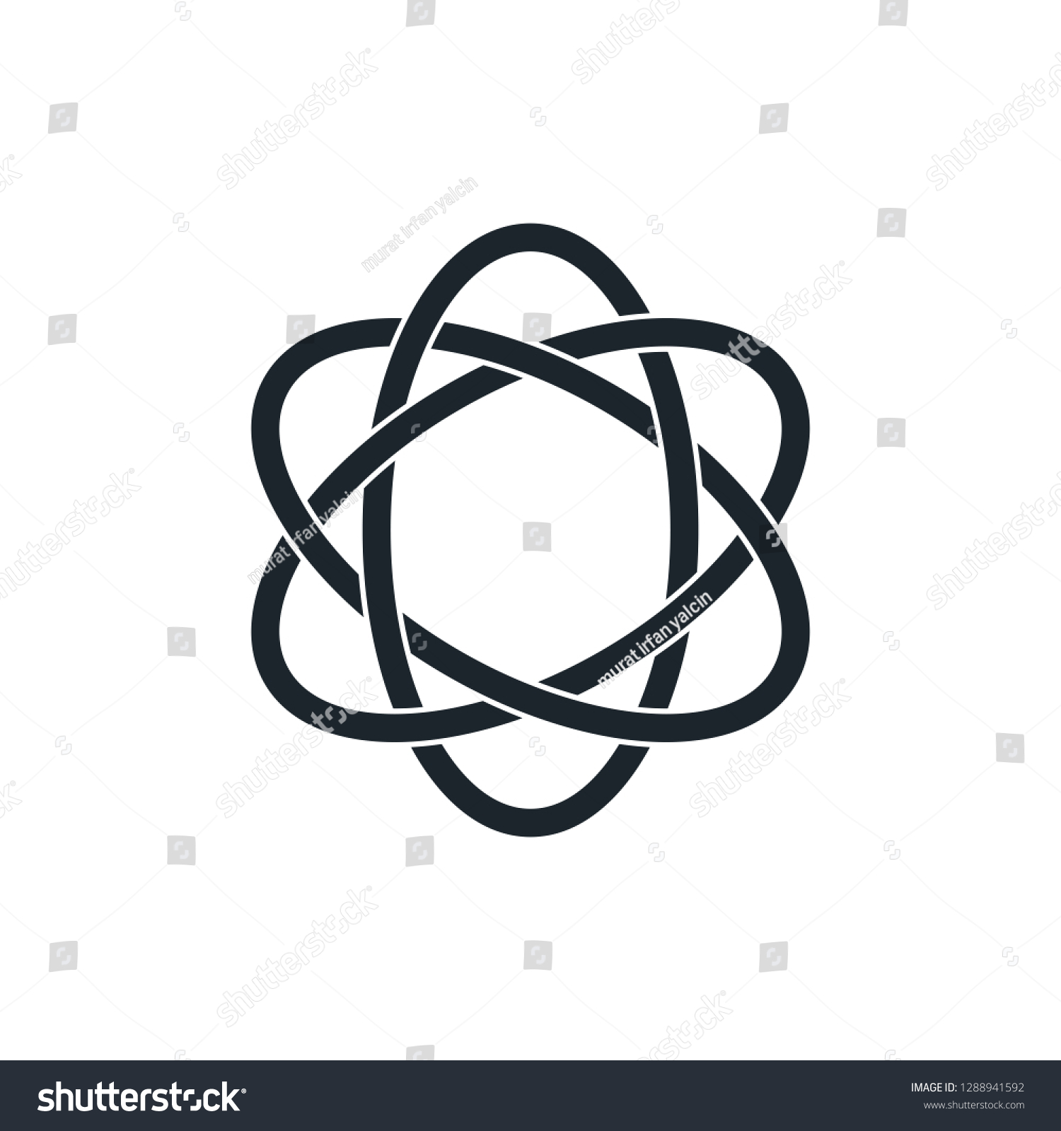 Atomic Nucleus Vector Symbol Stock Vector (Royalty Free) 1288941592