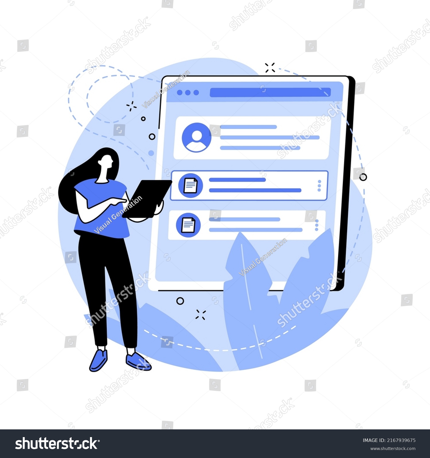 Attach Assignment Isolated Cartoon Vector Illustrations Stock Vector ...