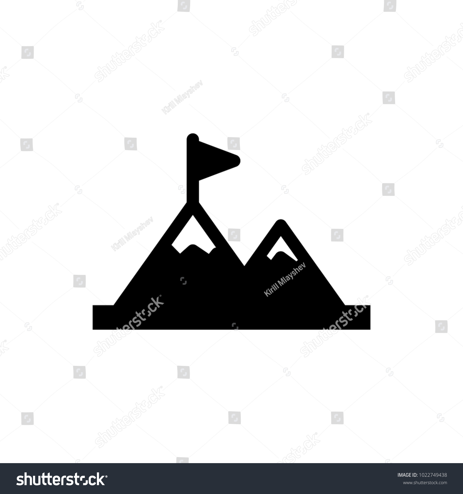 Attainment Vector Icon Stock Vector (Royalty Free) 1022749438