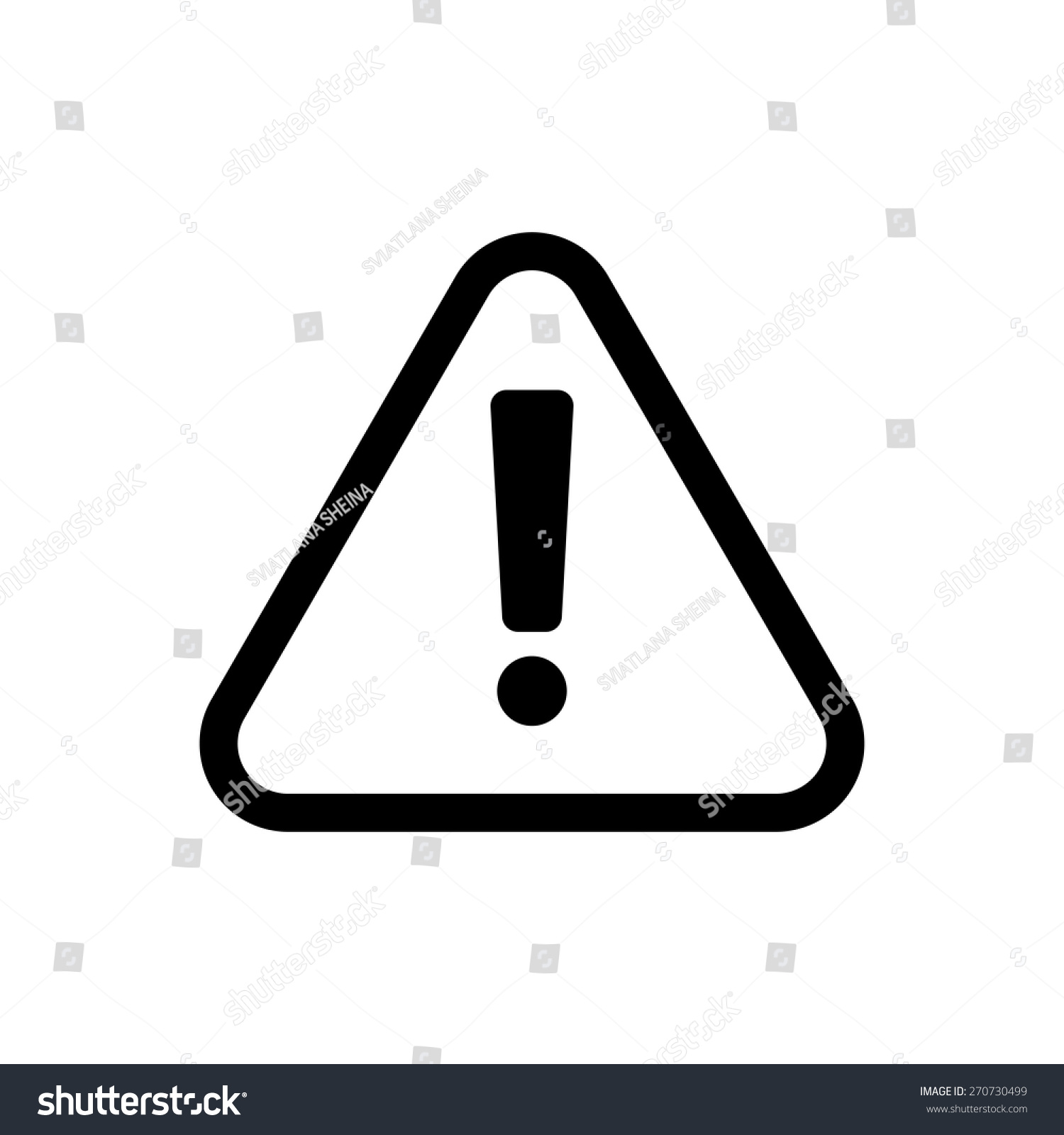 Attention Icon Stock Vector (Royalty Free) 270730499