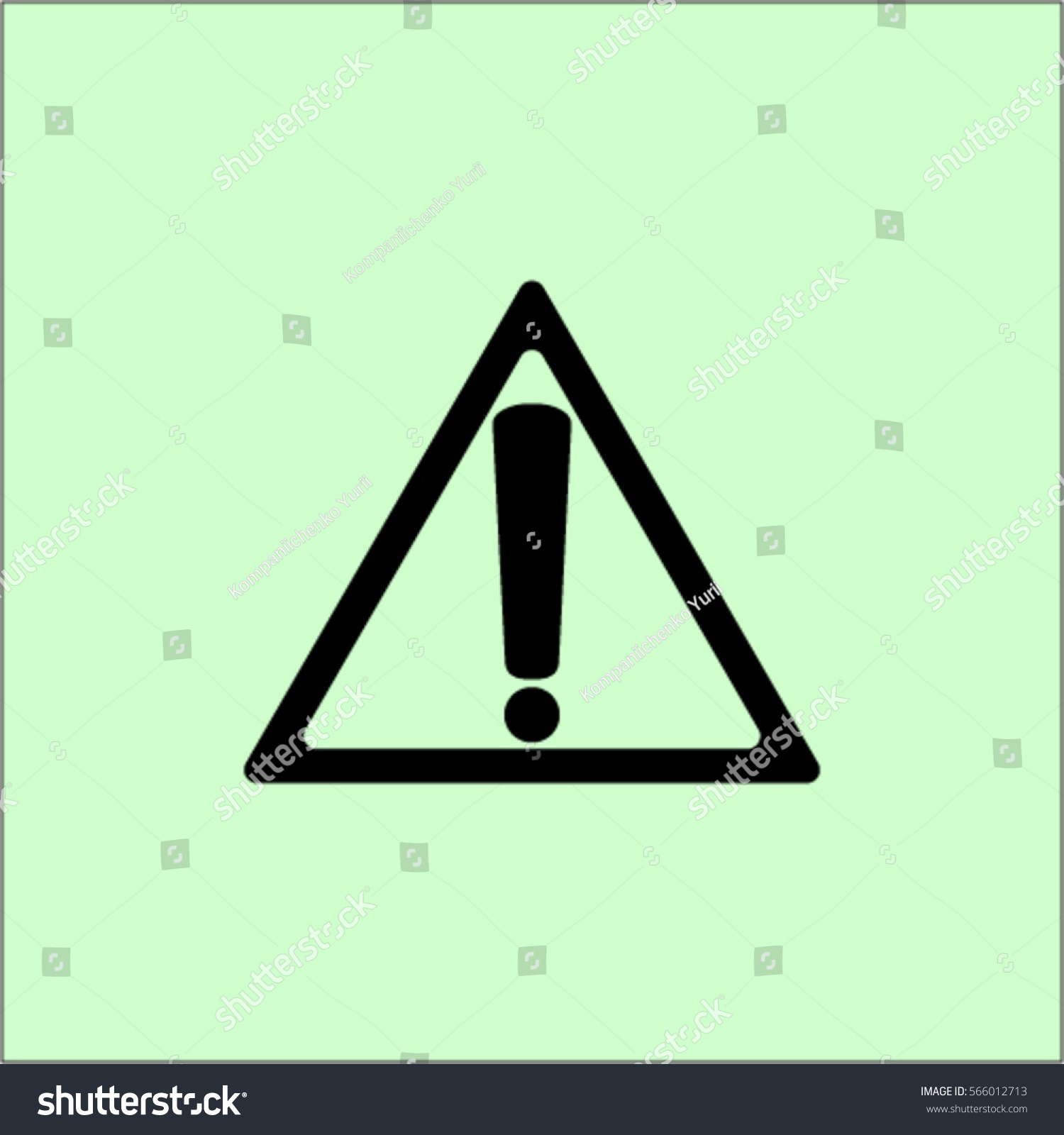Attention Sign Icon Triangle Warning Vector Stock Vector (Royalty Free ...