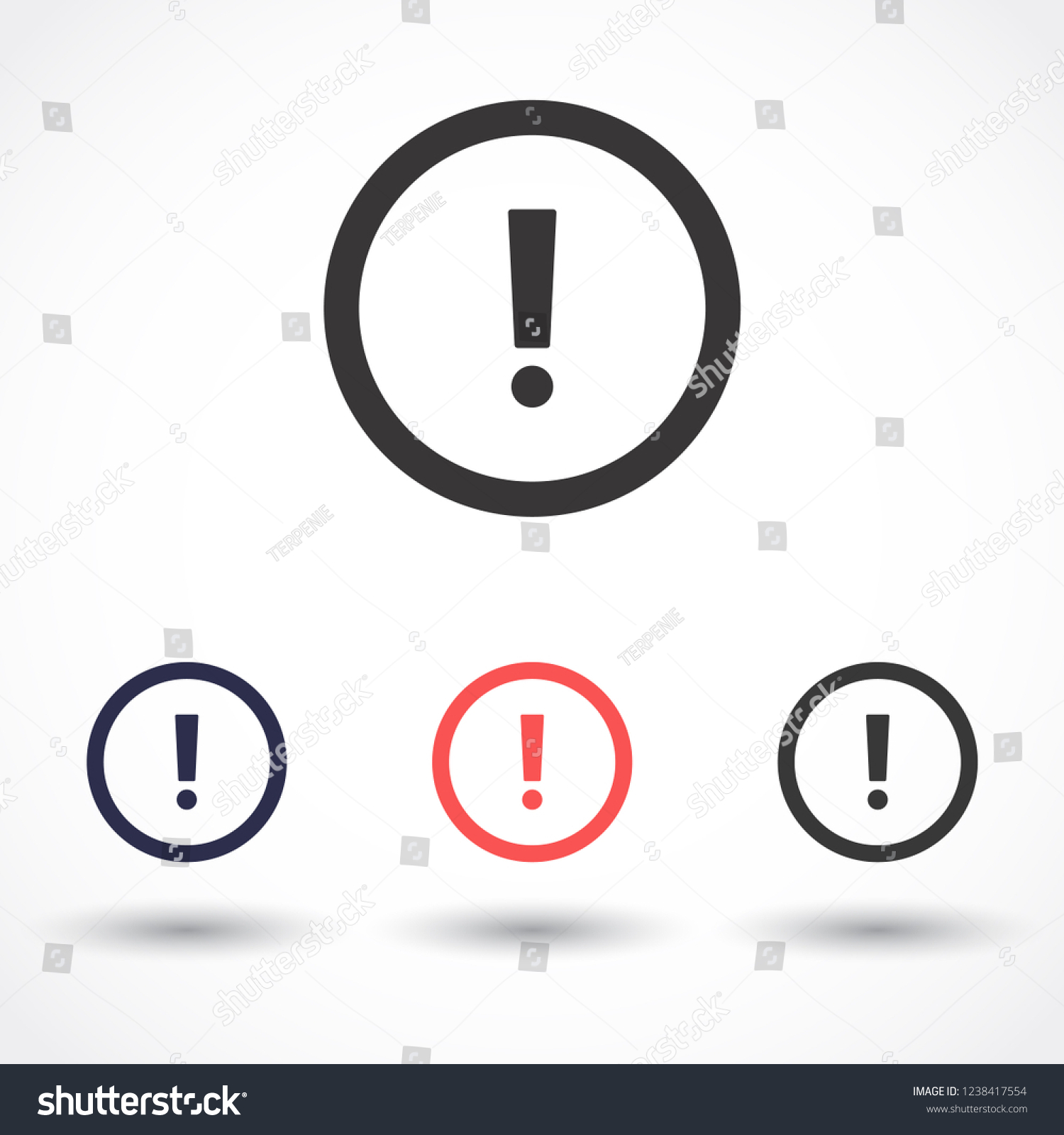 Attention Sign Vector Icon 10 Eps Stock Vector (Royalty Free ...
