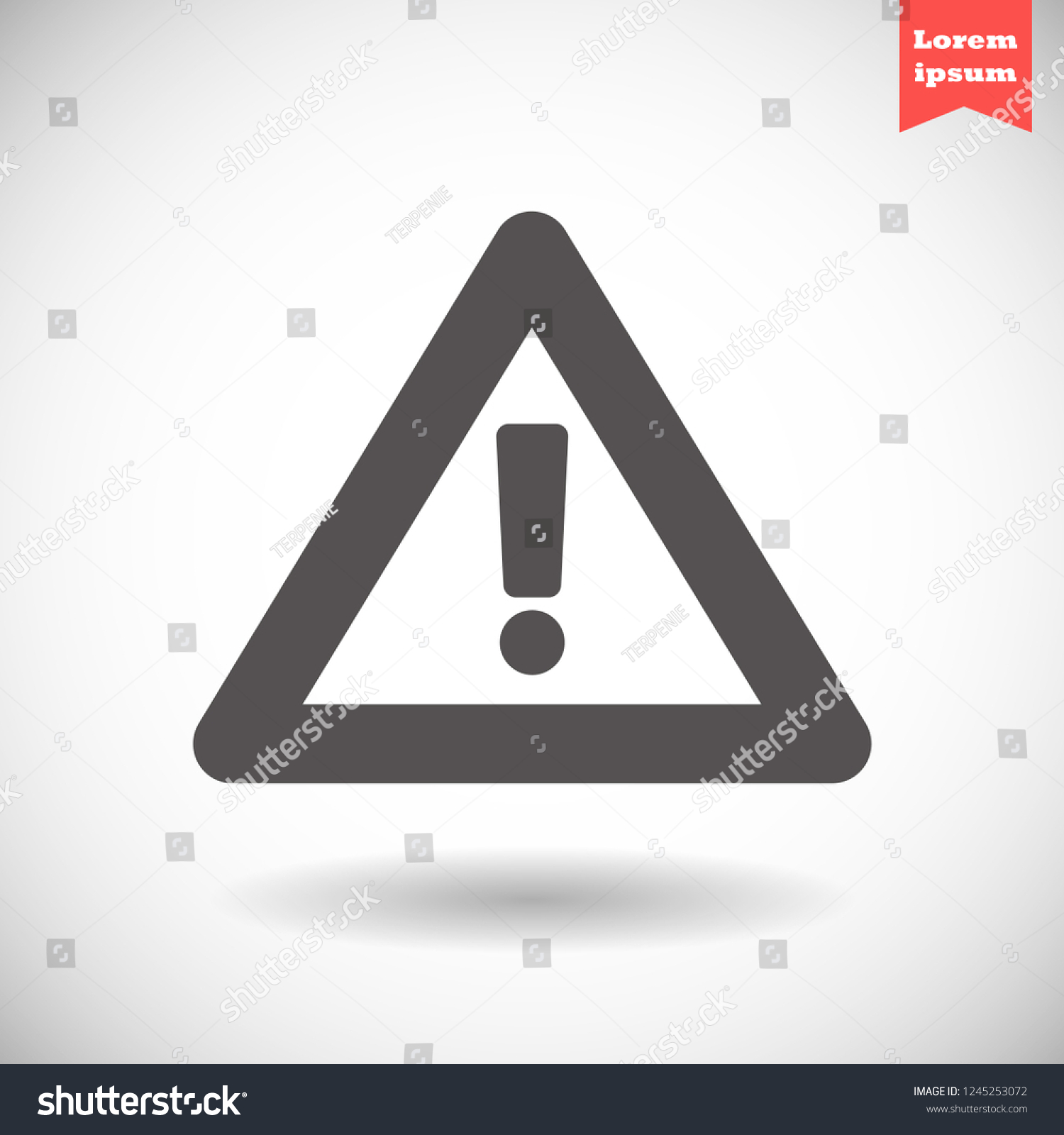 Attention Sign Vector Icon 10 Eps Stock Vector (Royalty Free ...