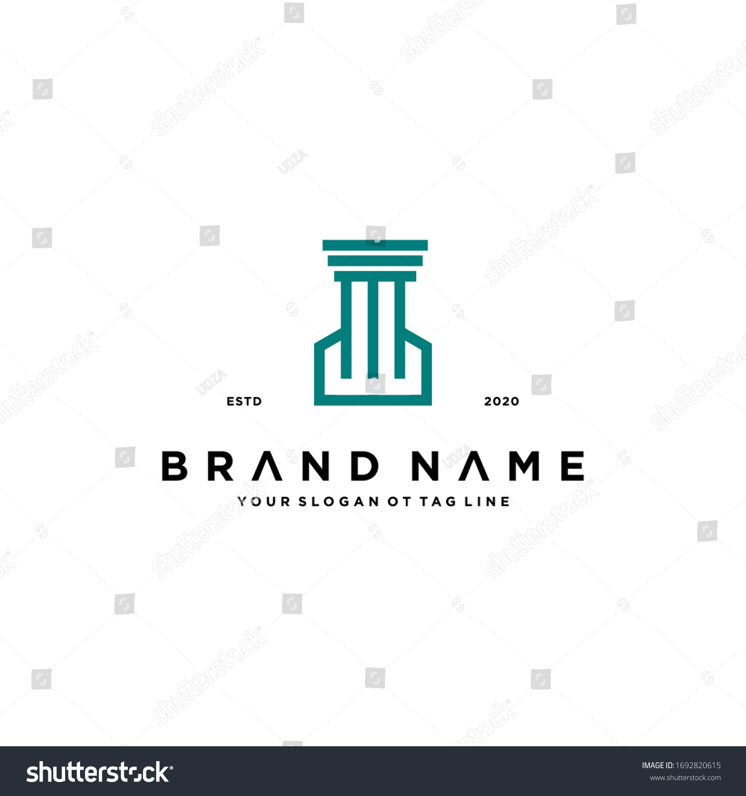 Attorney Logo Design Vector Template Stock Vector (Royalty Free ...