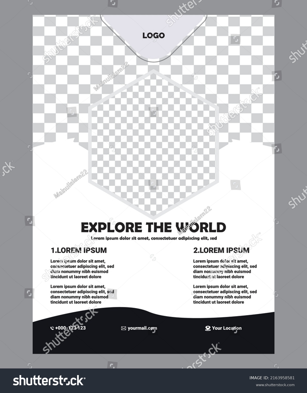 Attractive Flyer Design Template Vector File Stock Vector (Royalty Free ...