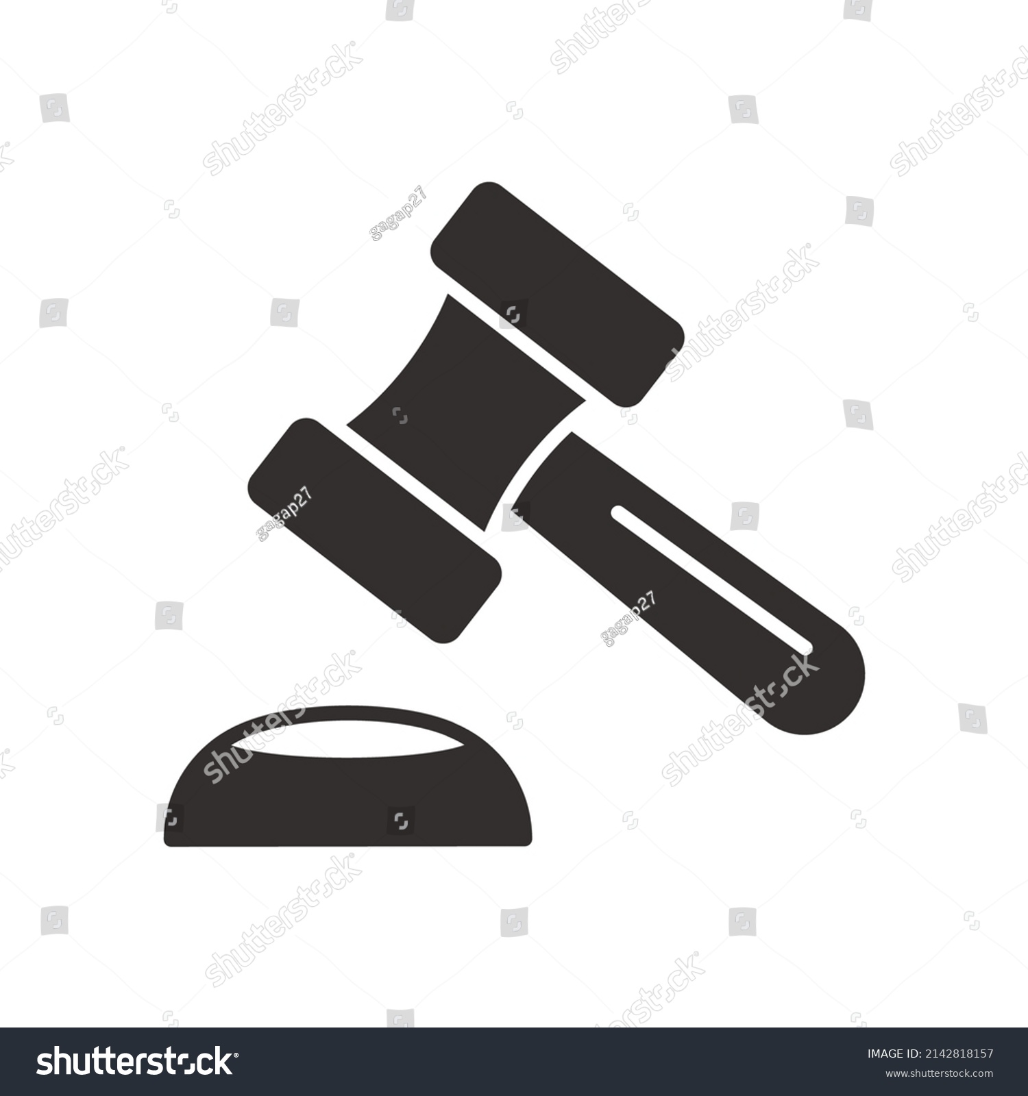 Auction Icons Symbol Vector Elements Infographic Stock Vector (Royalty ...