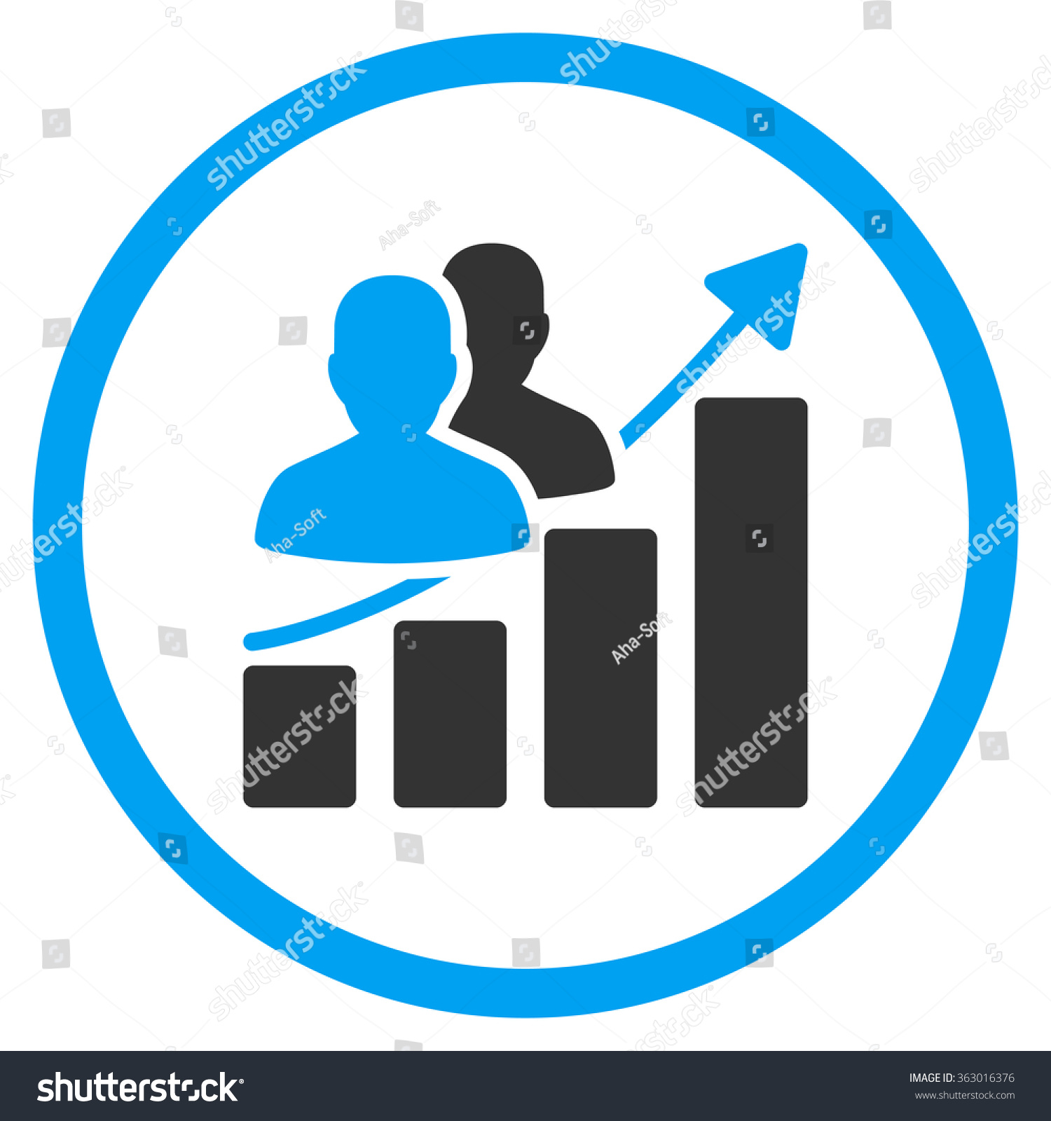 Audience Growth Icon Stock Vector (Royalty Free) 363016376 | Shutterstock
