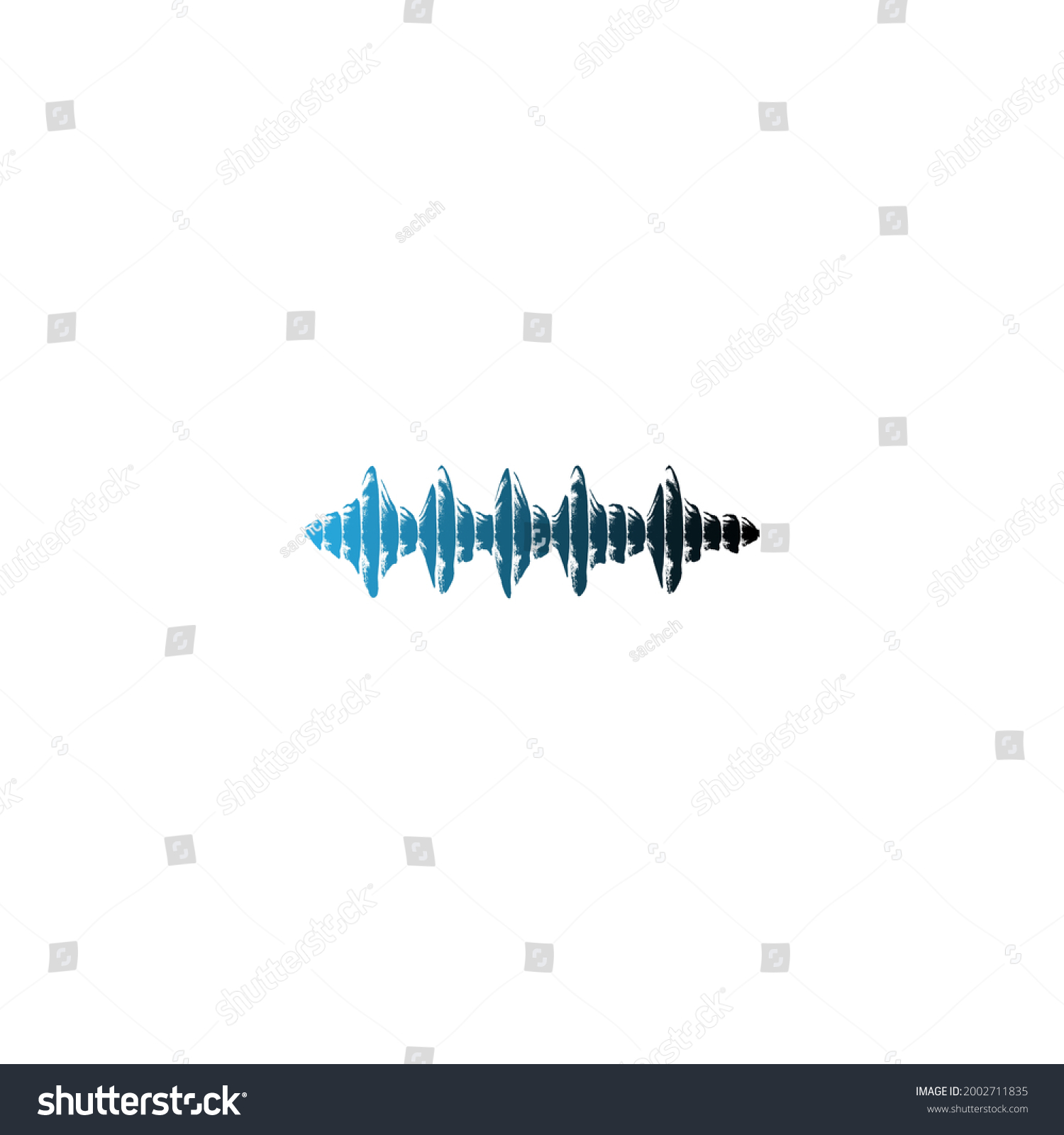 Audio Wave Voice Vector Illustration Stock Vector (Royalty Free ...