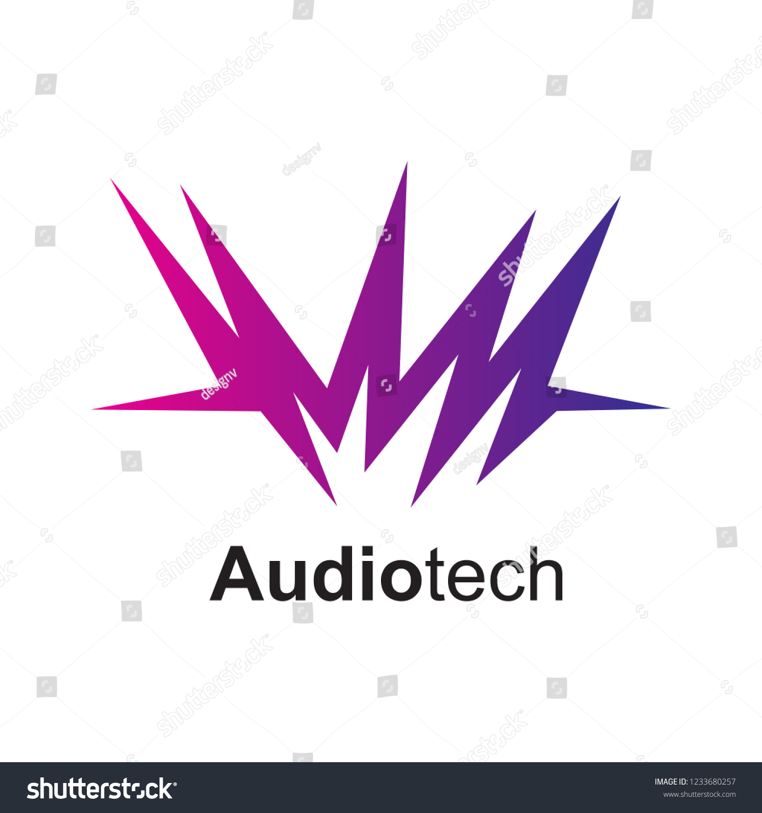 Audiotech Logo Design Stock Vector (Royalty Free) 1233680257 | Shutterstock