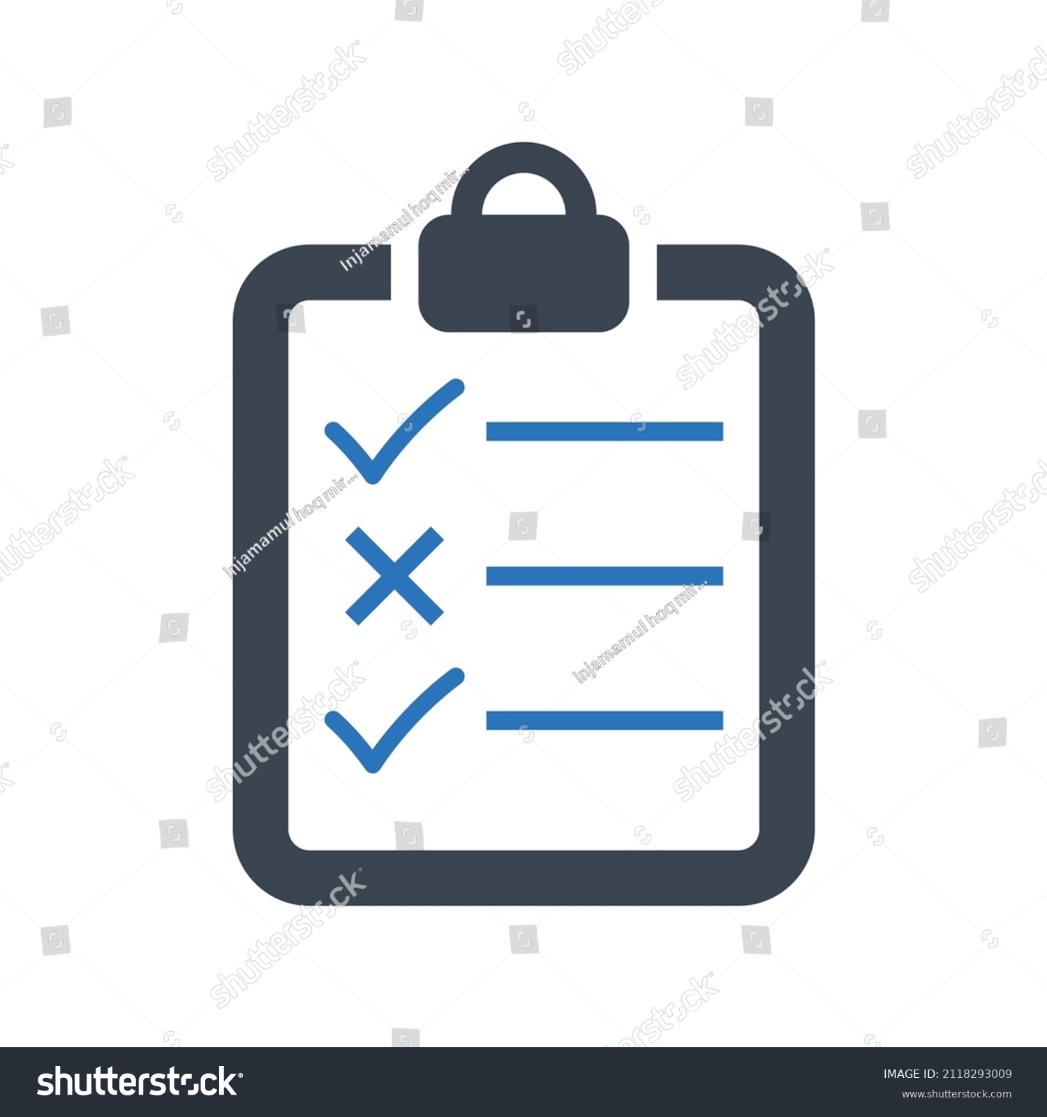 Audit Checklist Iconlist Vector Illustration Stock Vector (Royalty Free ...