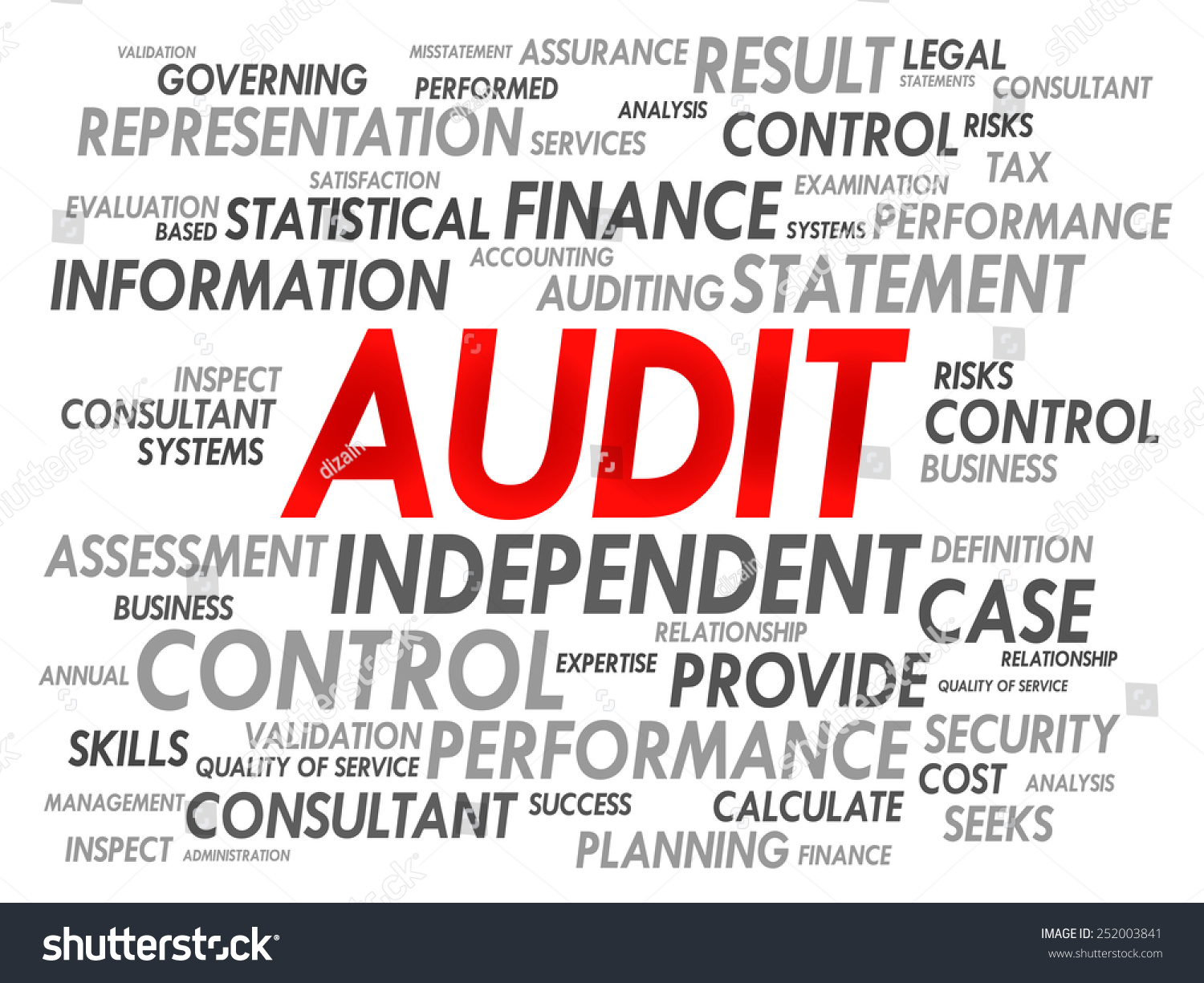Audit Word Cloud Business Concept Stock Vector (Royalty Free) 252003841 ...