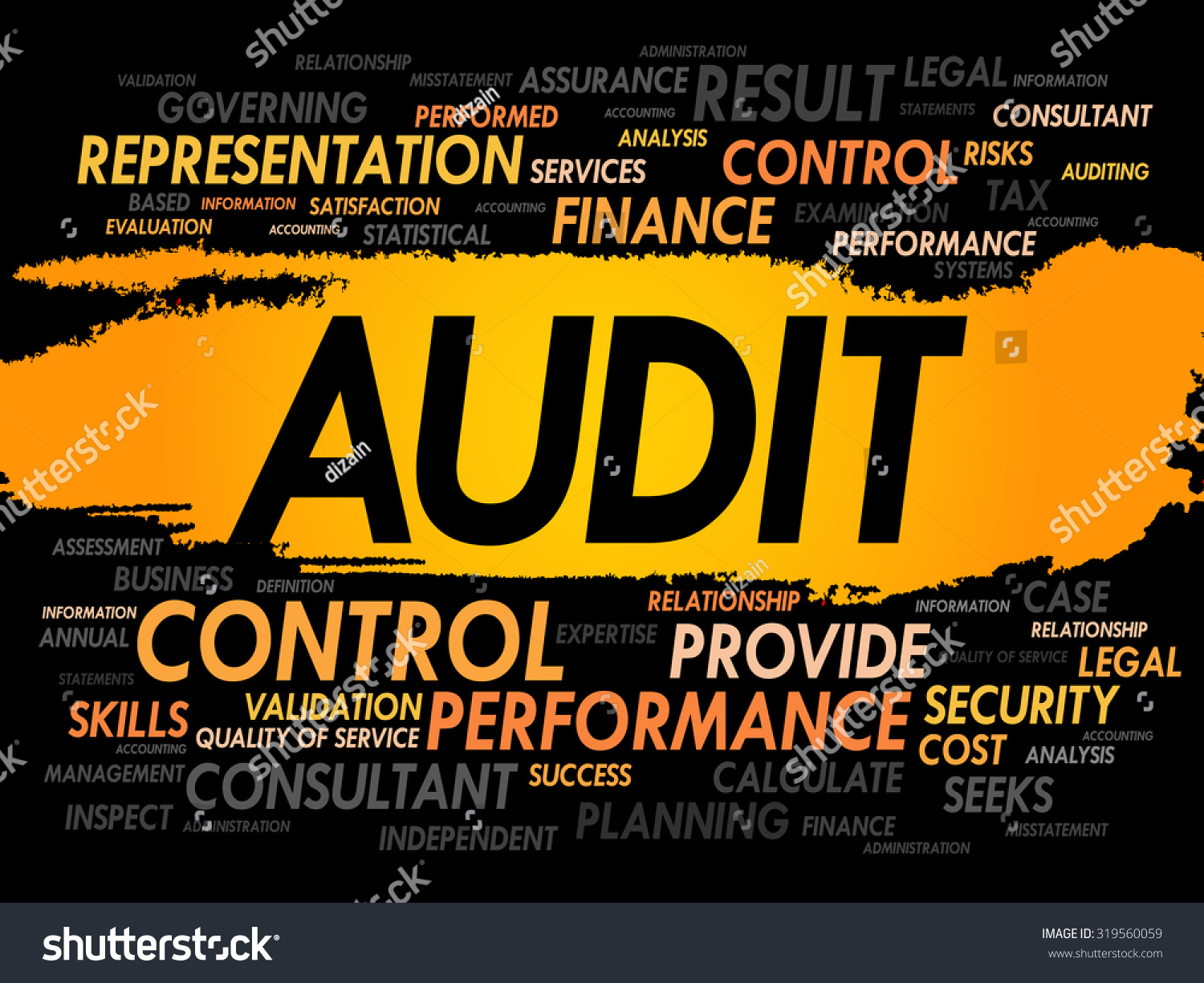 Audit Word Cloud Business Concept Stock Vector (Royalty Free) 319560059 ...