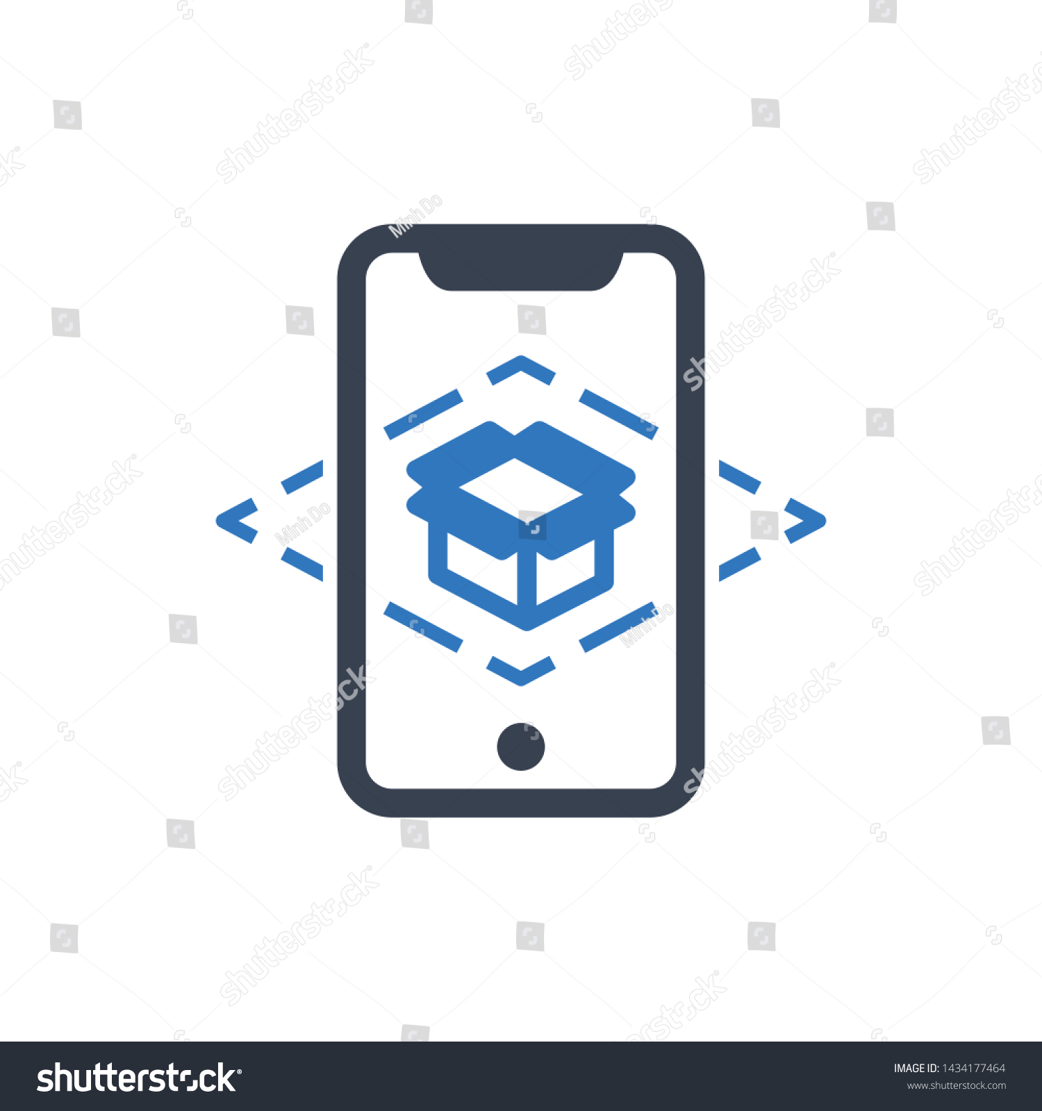 Augmented Reality Virtual Reality Application Icon Stock Vector ...