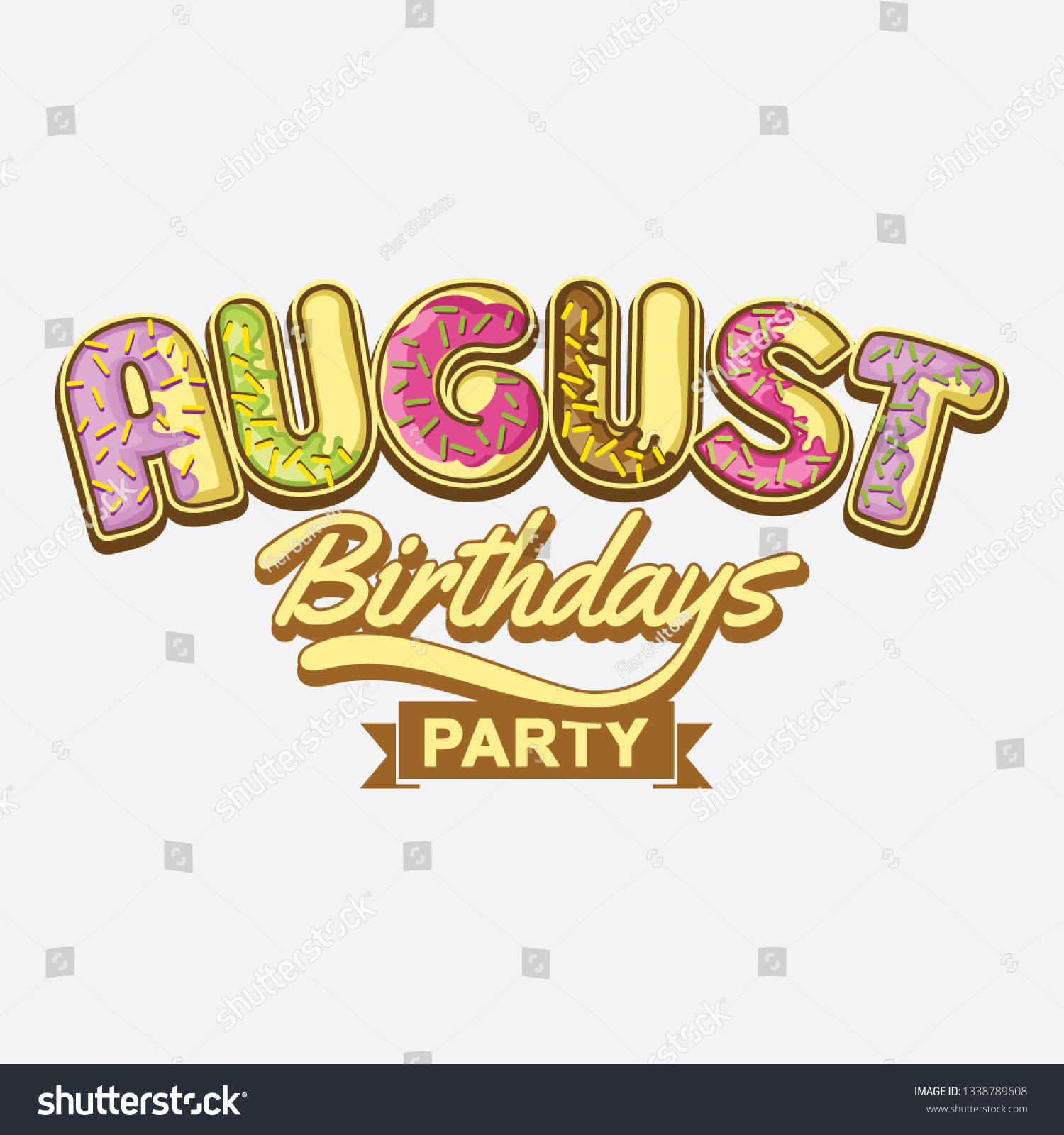 5,136 Birthday august Stock Vectors, Images & Vector Art | Shutterstock