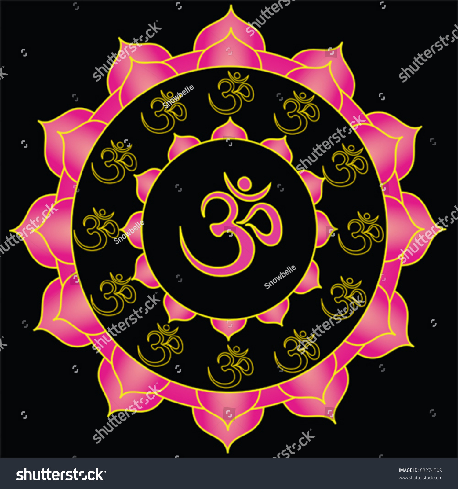 Aum Symbol Stock Vector (Royalty Free) 88274509