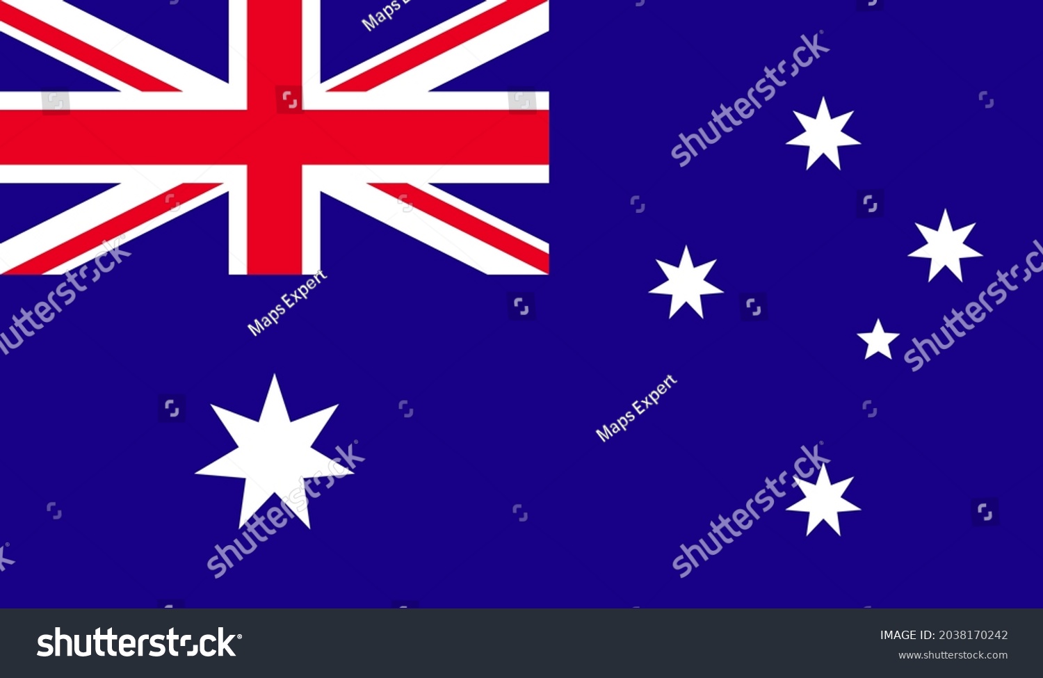 Australia Flag Downloadable Vector Outlines Stock Vector (Royalty Free ...