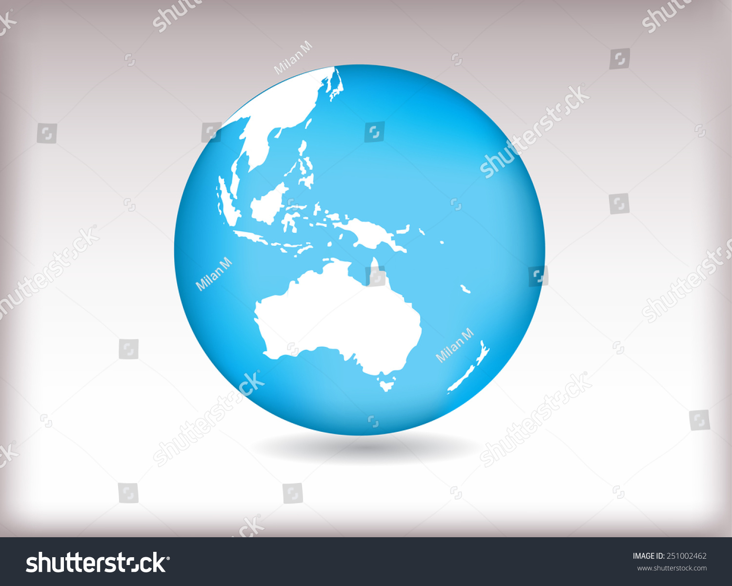 Australia Mapearth Globe Vector Illustration: vetor stock (livre de ...