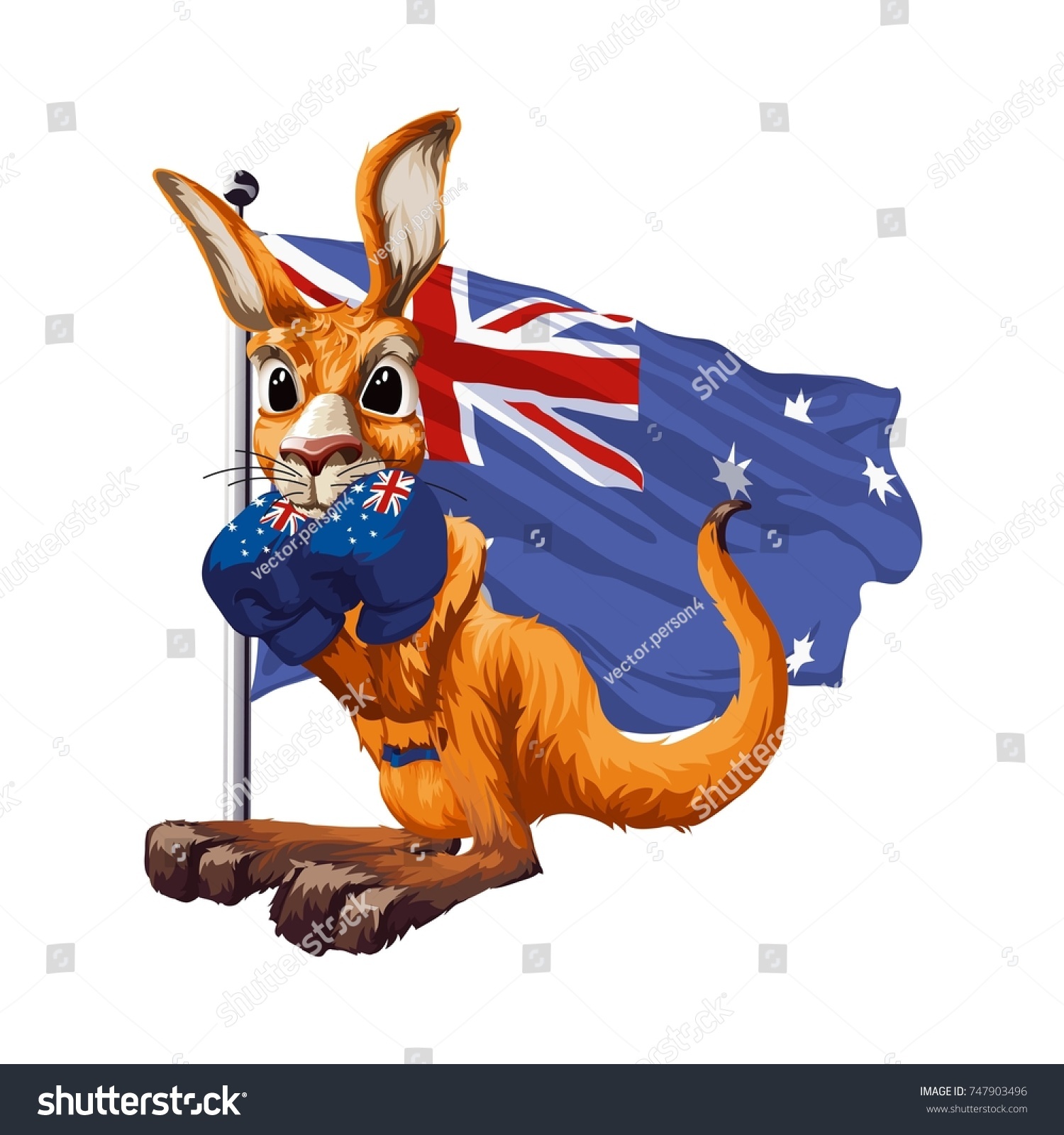 Australia Theme Cartoon Vector Illustration Stock Vector (Royalty Free ...
