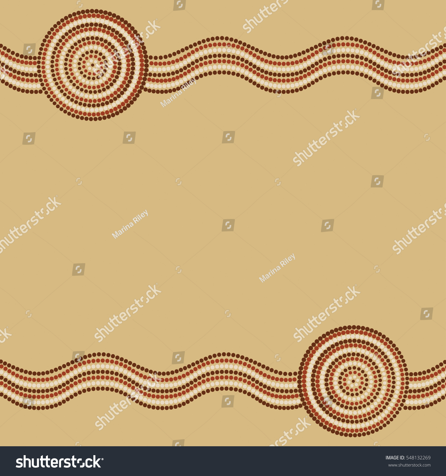Australian Aboriginal Art Background Vector Format: vetor stock (livre ...