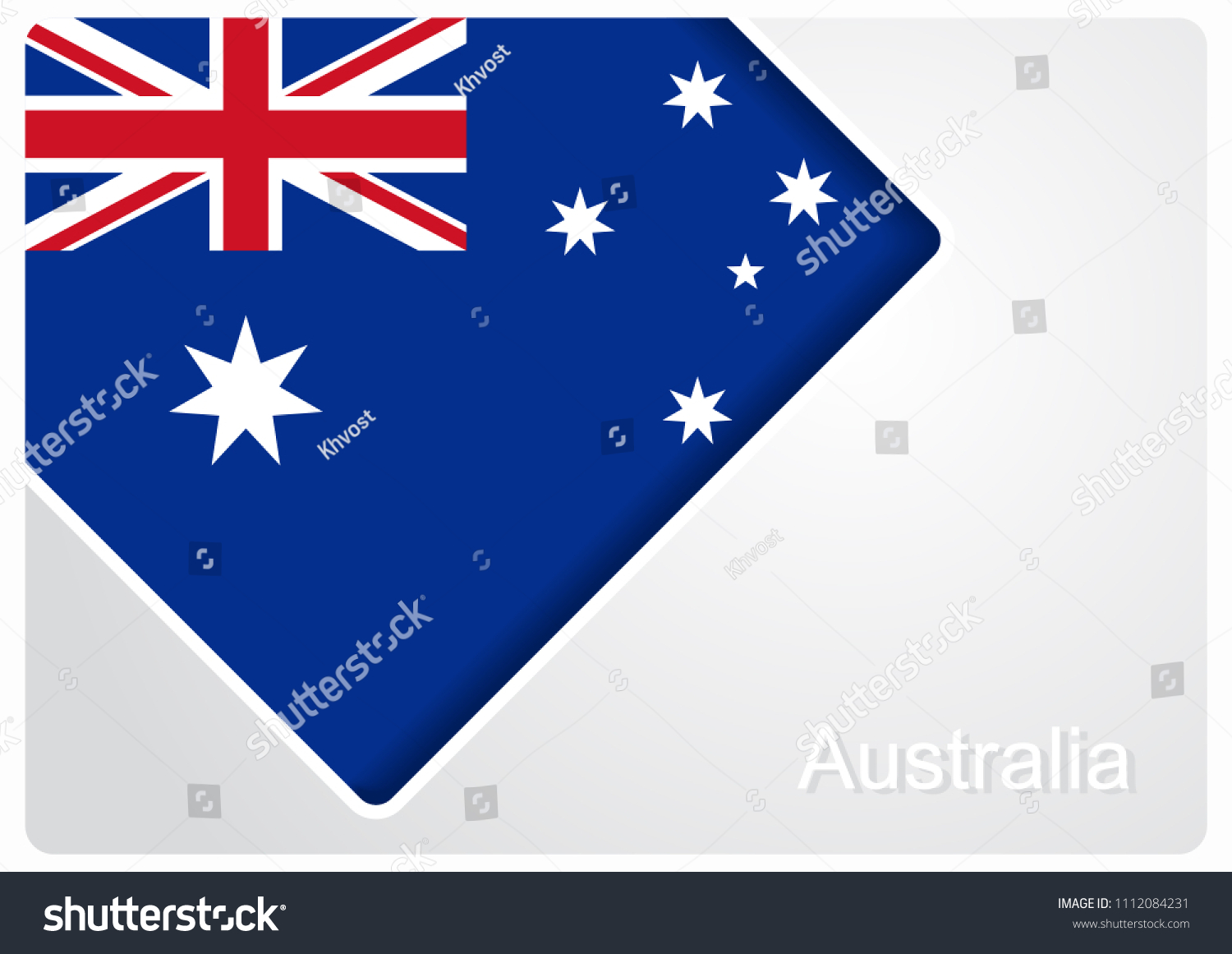 Australian Flag Design Background Layout Vector : image vectorielle de ...