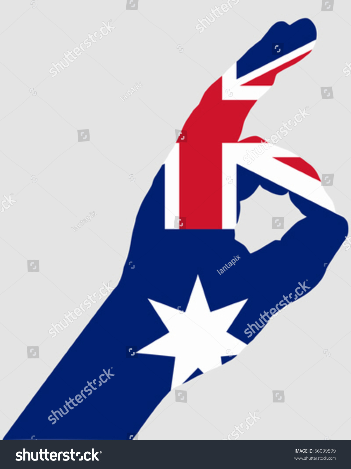 Australian Hand Signals Stock Vector (Royalty Free) 56099599