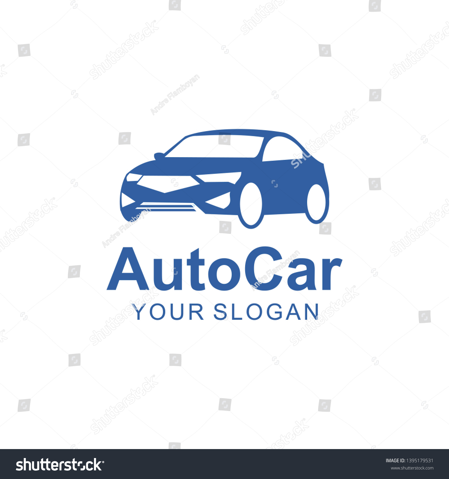 Auto Car Logo Template Design: vector de stock (libre de regalías ...