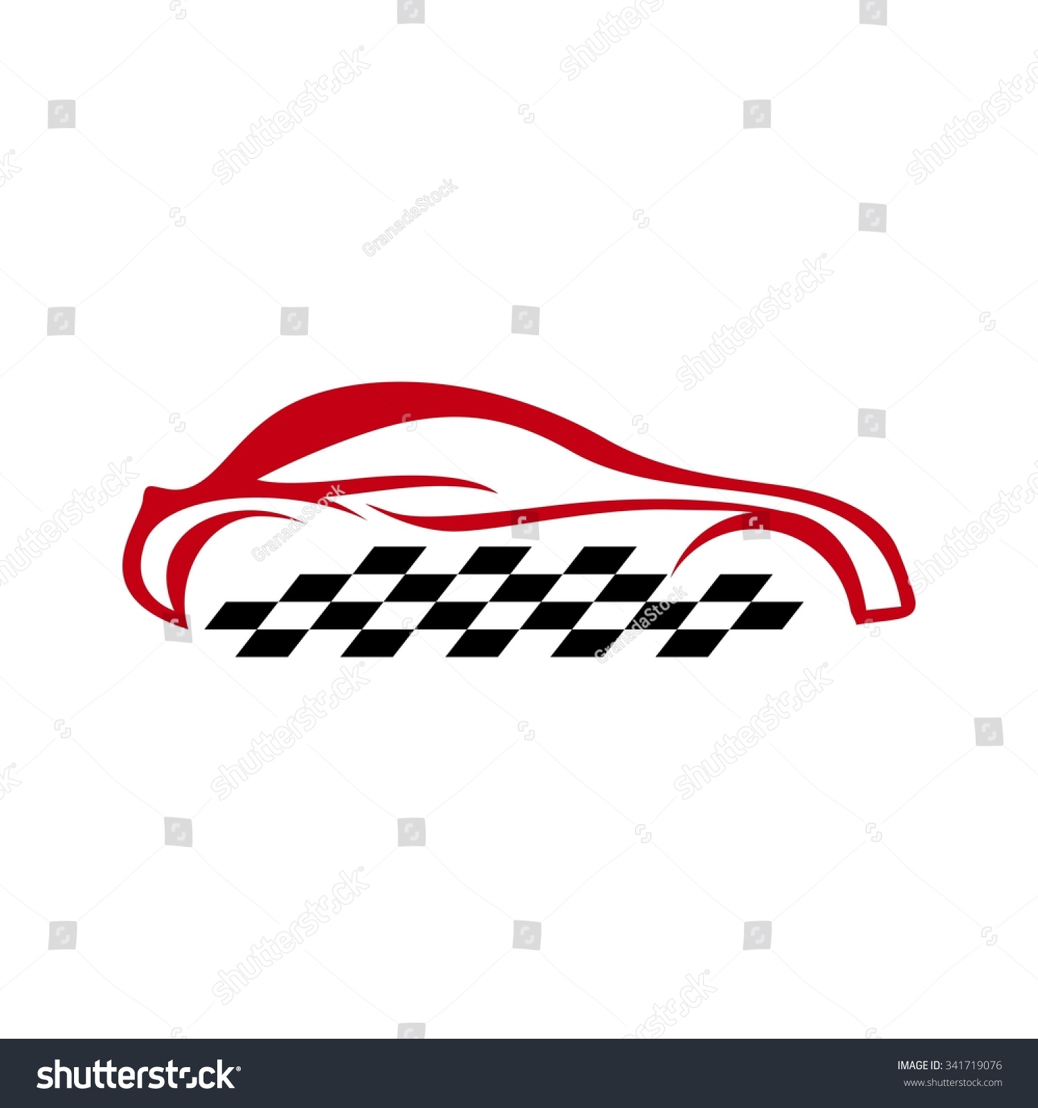 Auto Car Racing Logo Template Stock Vector Illustration 341719076 ...