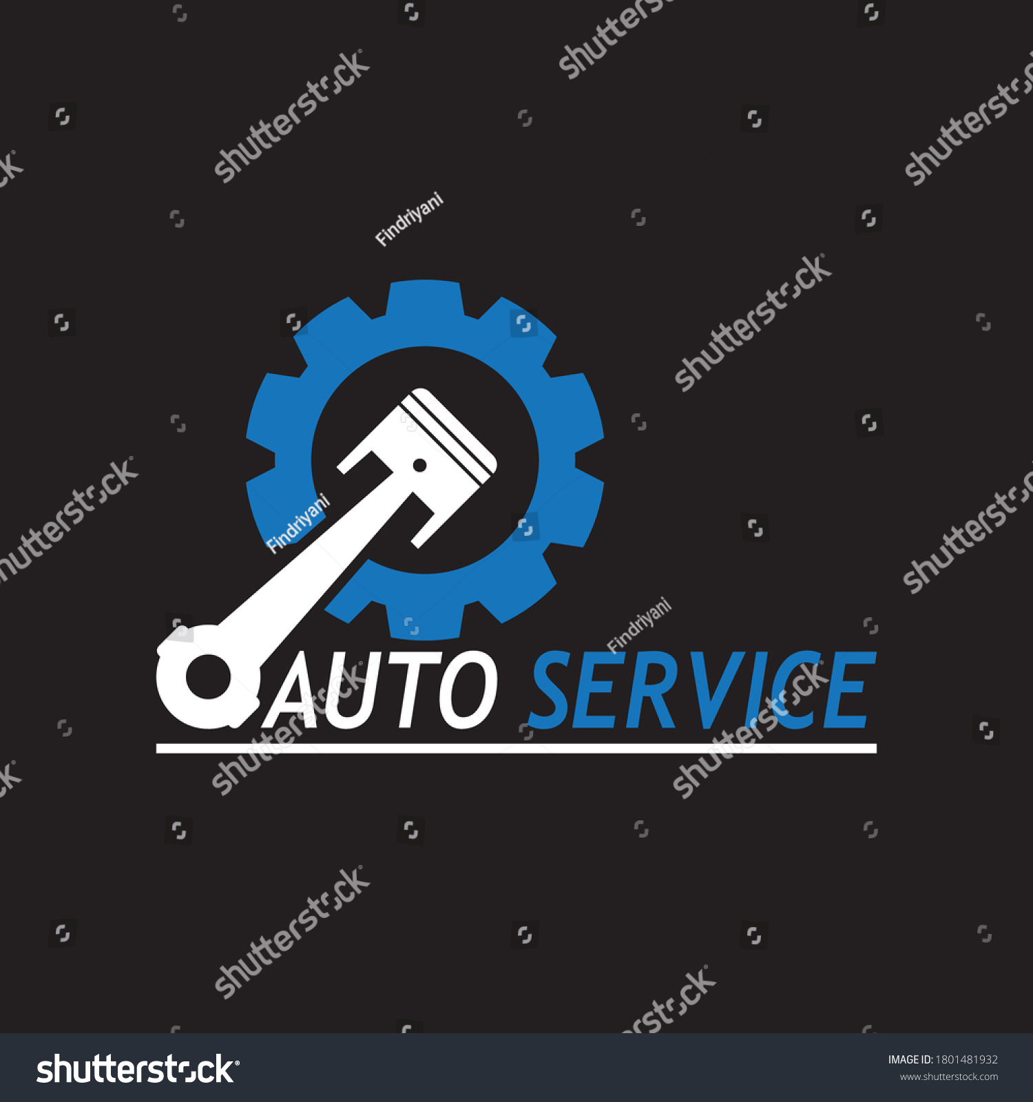 Auto Car Service Logo Design Vector Stock Vector (Royalty Free ...