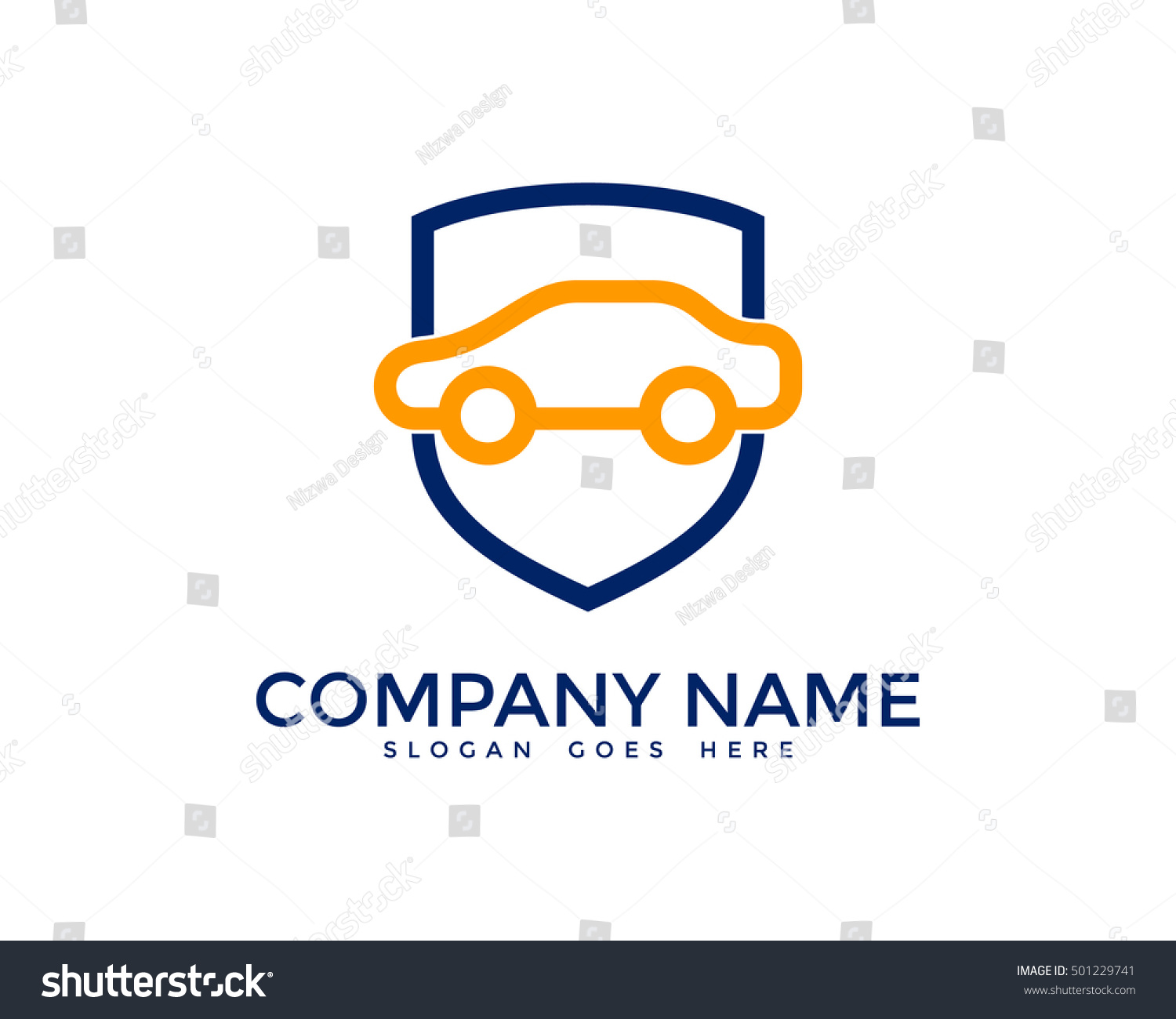 Auto Car Shield Logo Design Template Stock Vector (Royalty Free ...