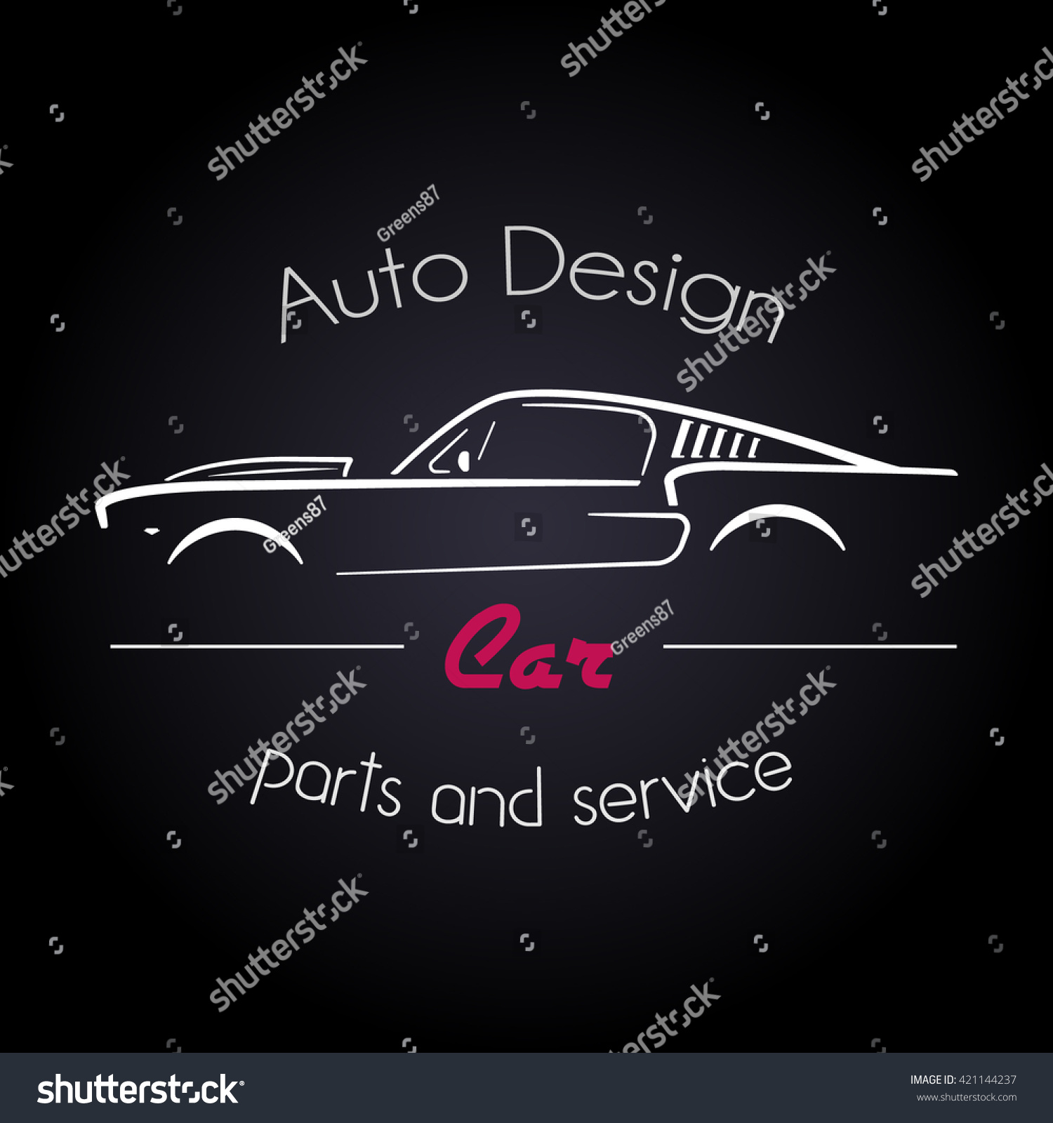 Auto Company Logo Design Concept Classic: стоковая векторная графика ... Auto Company Logo Design Concept Classic: стоковая векторная графика ...