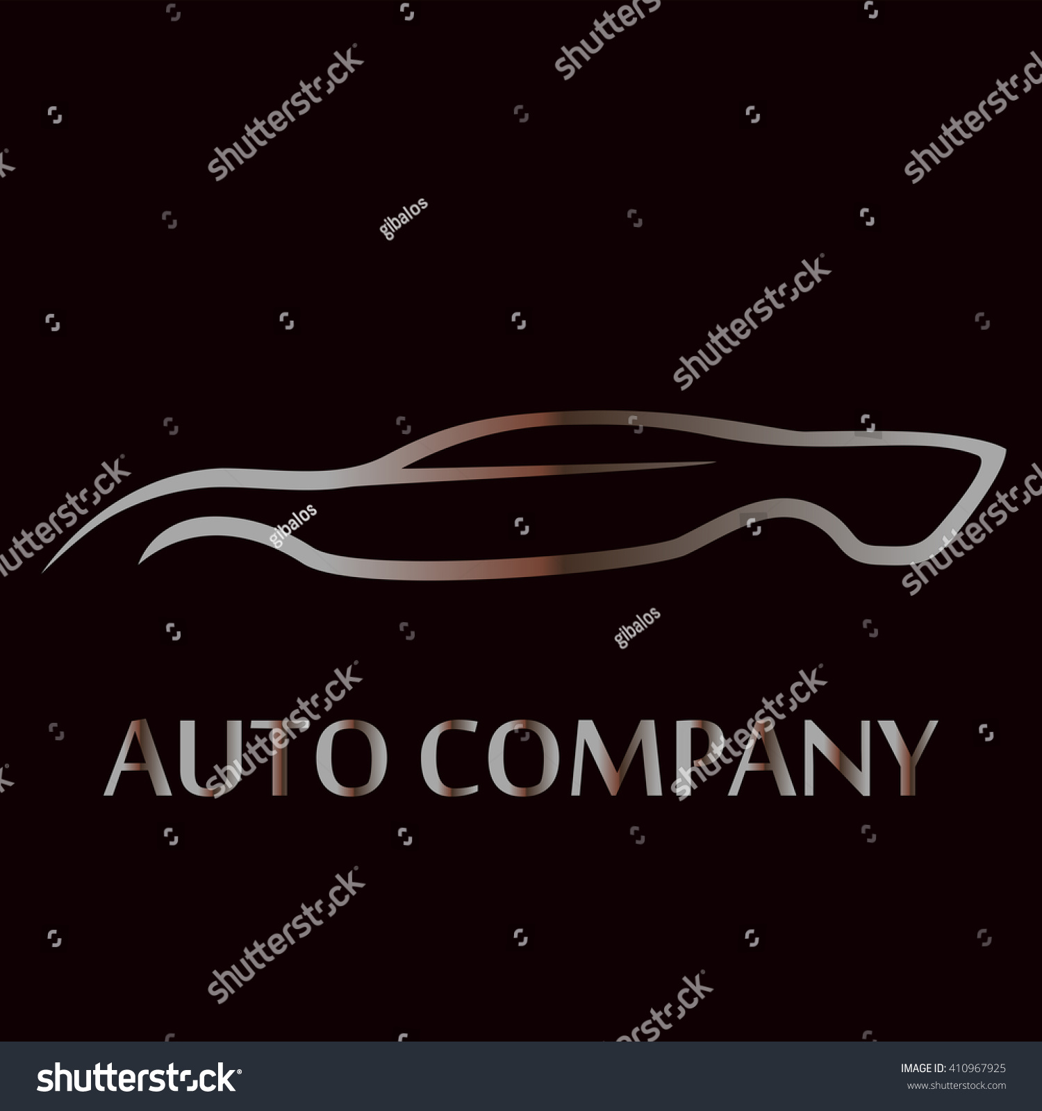 Auto Company Logo Vector Design Concept Stock Vector (Royalty Free ...