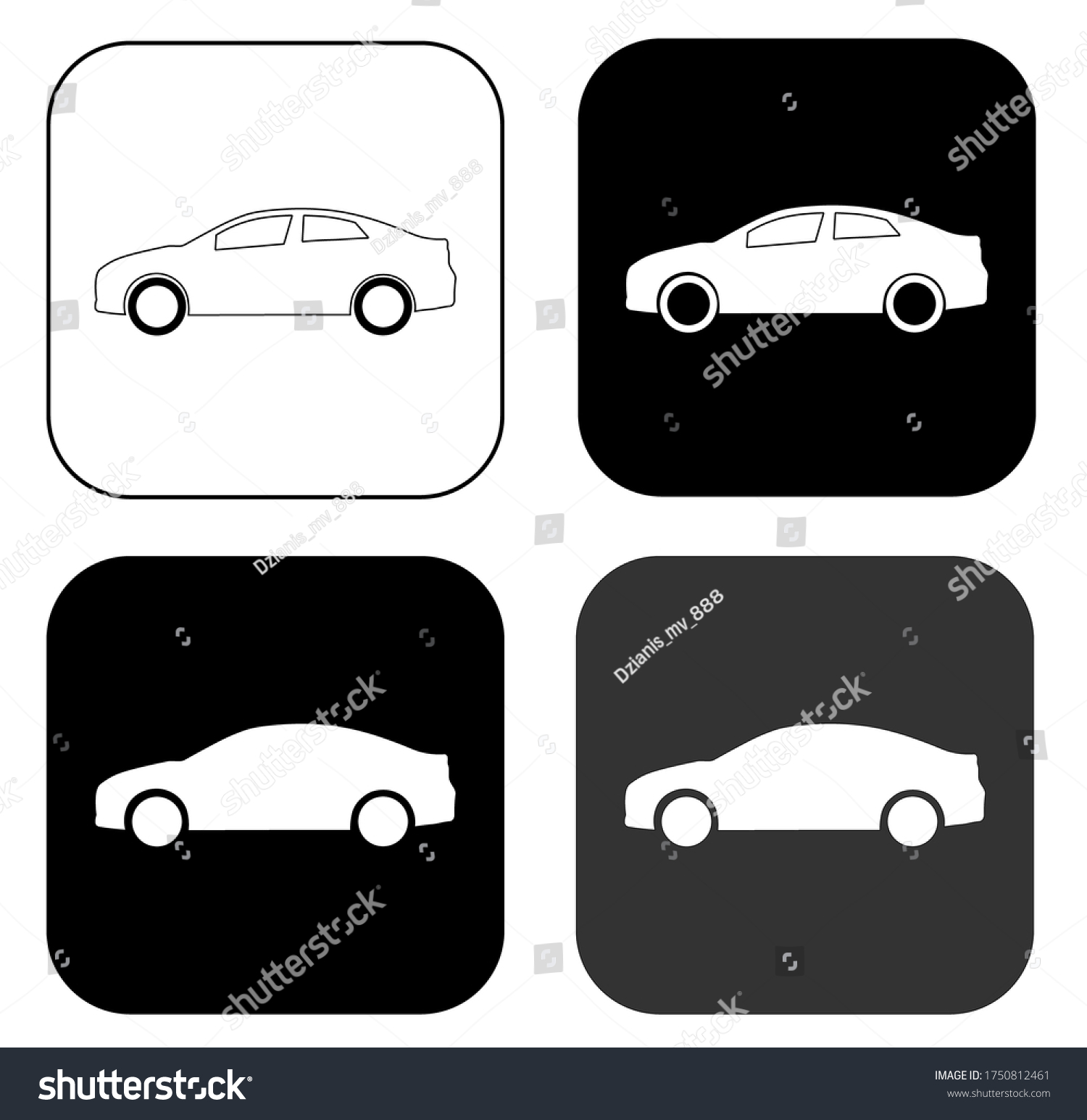 Conjunto de iconos automático. Ilustración vectorial.: vector de stock ...