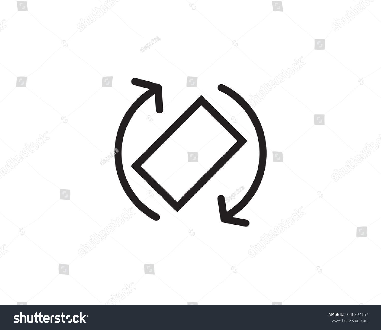 Auto Rotate Icon Illustrator Symbol Stock-vektor (royaltyfri ...