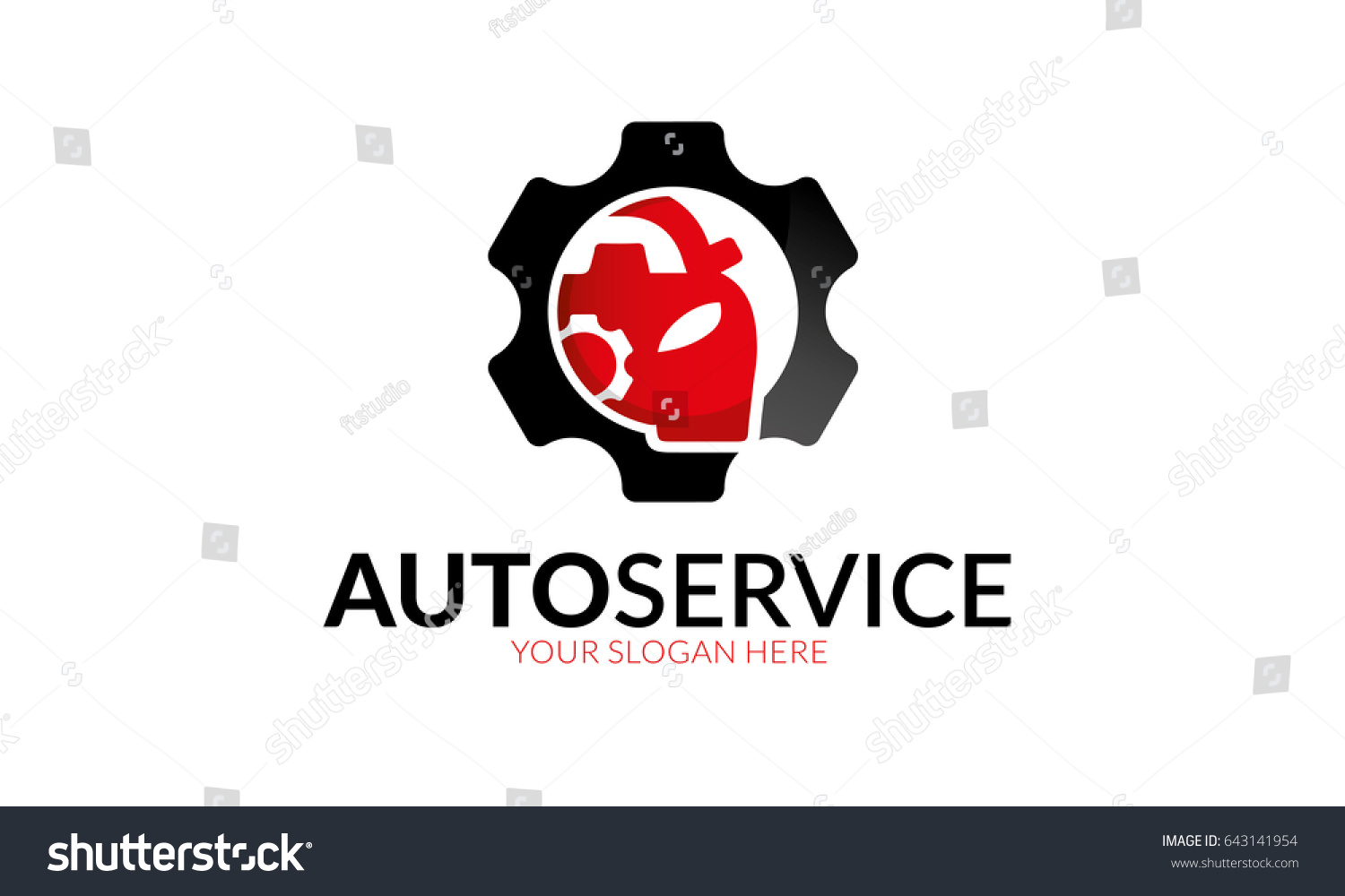 Auto Service Logo Stock Vector (Royalty Free) 643141954