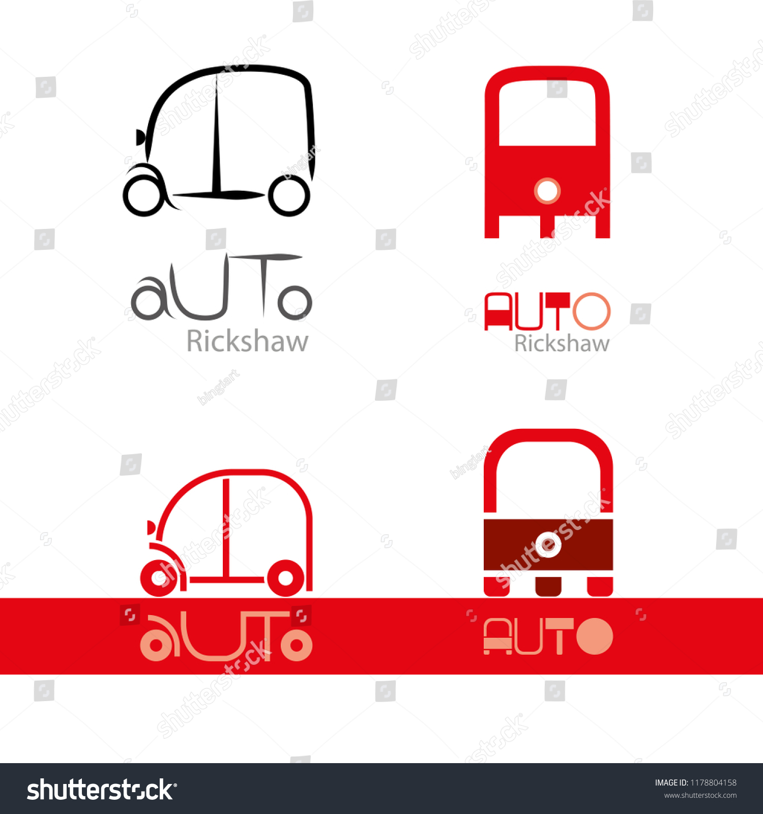 Auto Typography Logo Design Stock Vector (Royalty Free) 1178804158 ...