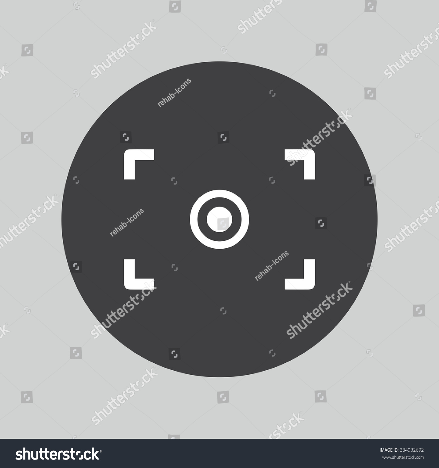 Autofocus Icon Photo Camera Settings Stock Vector (Royalty Free ...