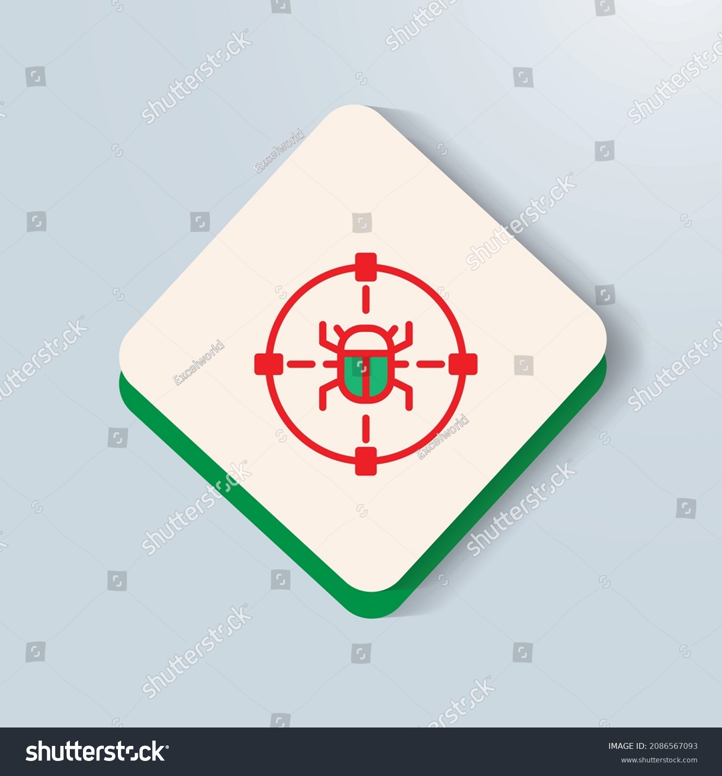 Automated Vulnerability Management Icon Vector Design Stock Vector ...