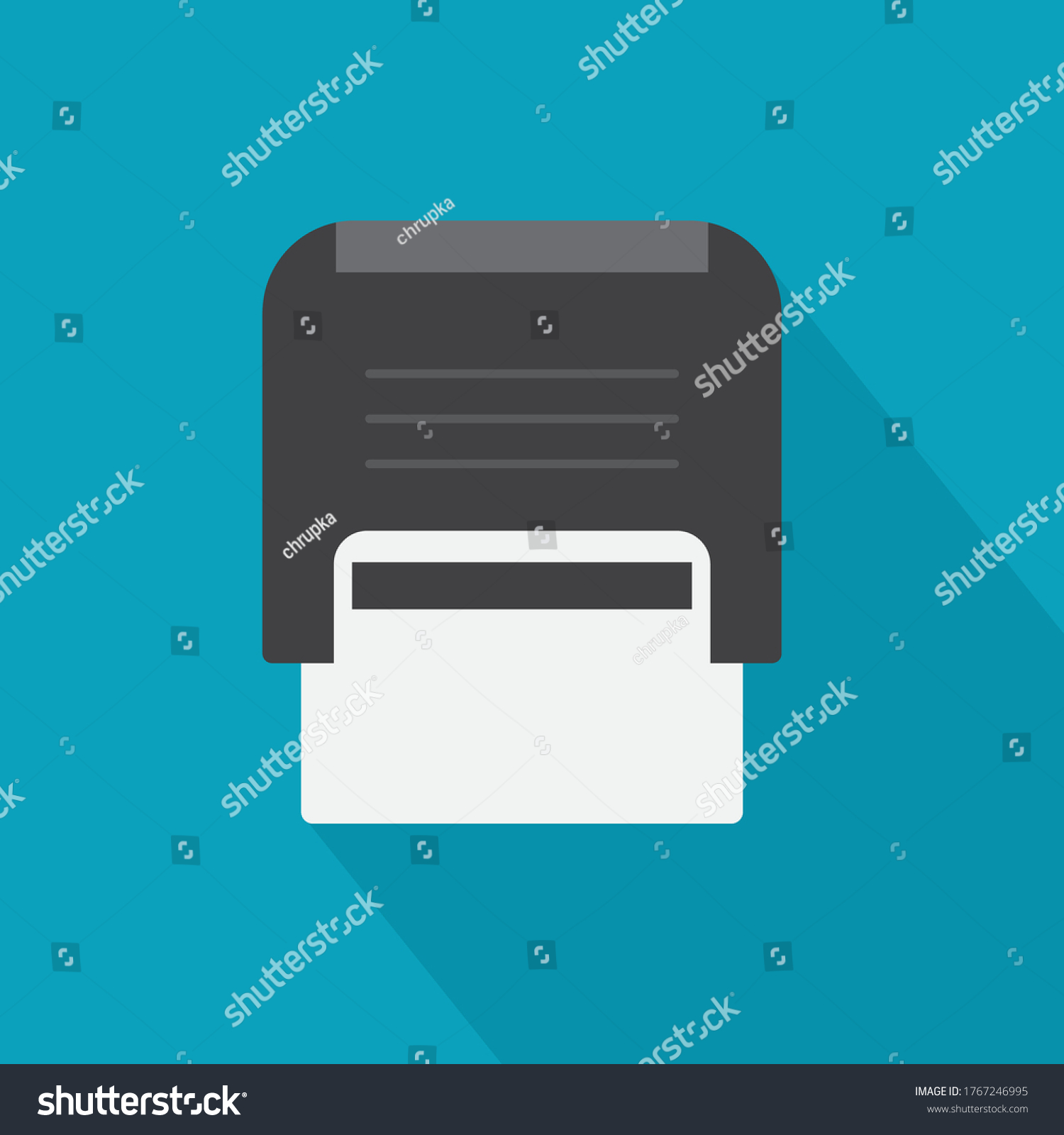 Automatic Rubber Stamp Tool Icon Vector Stock Vector (Royalty Free ...